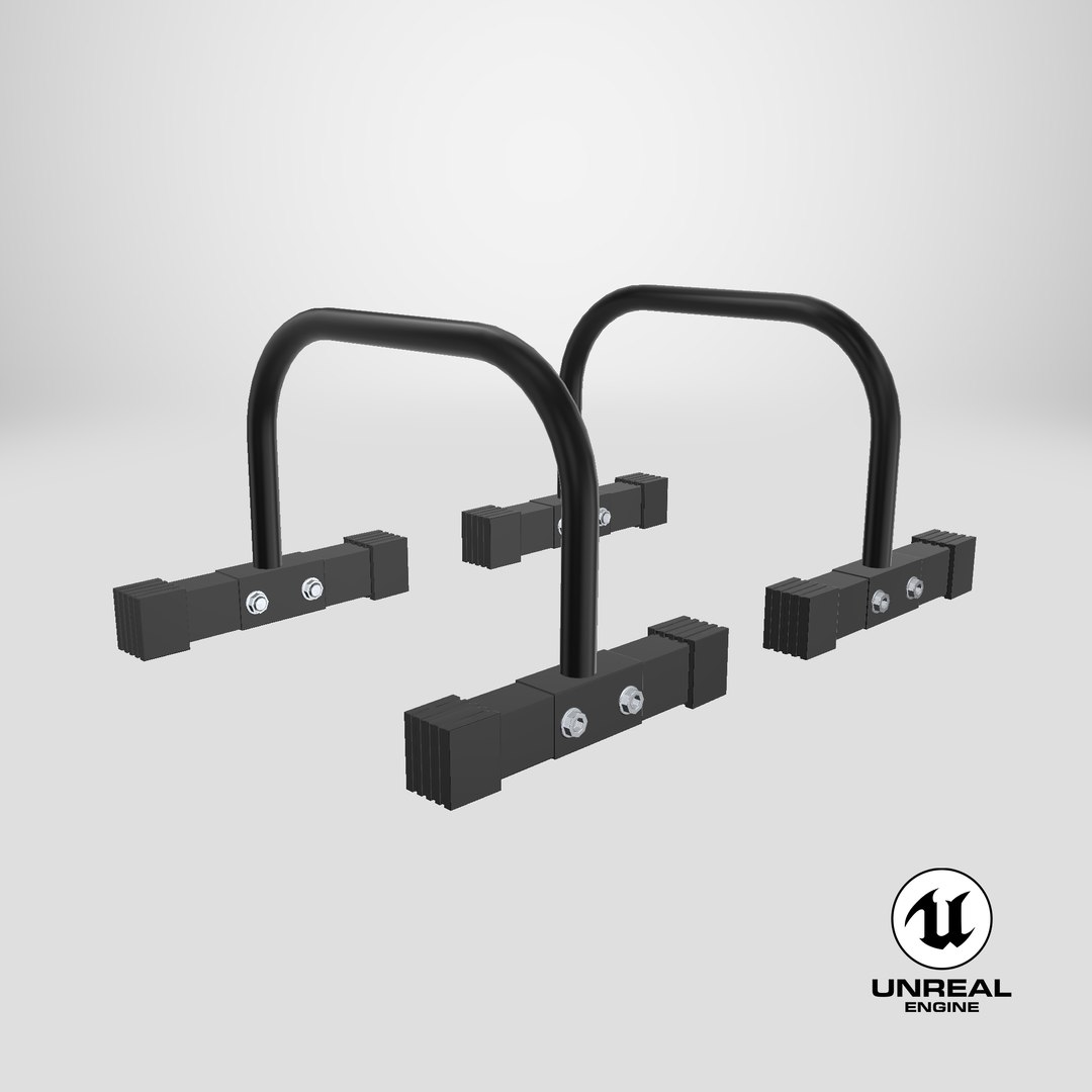 3D Realistic Metal Parallettes Model - TurboSquid 2354828