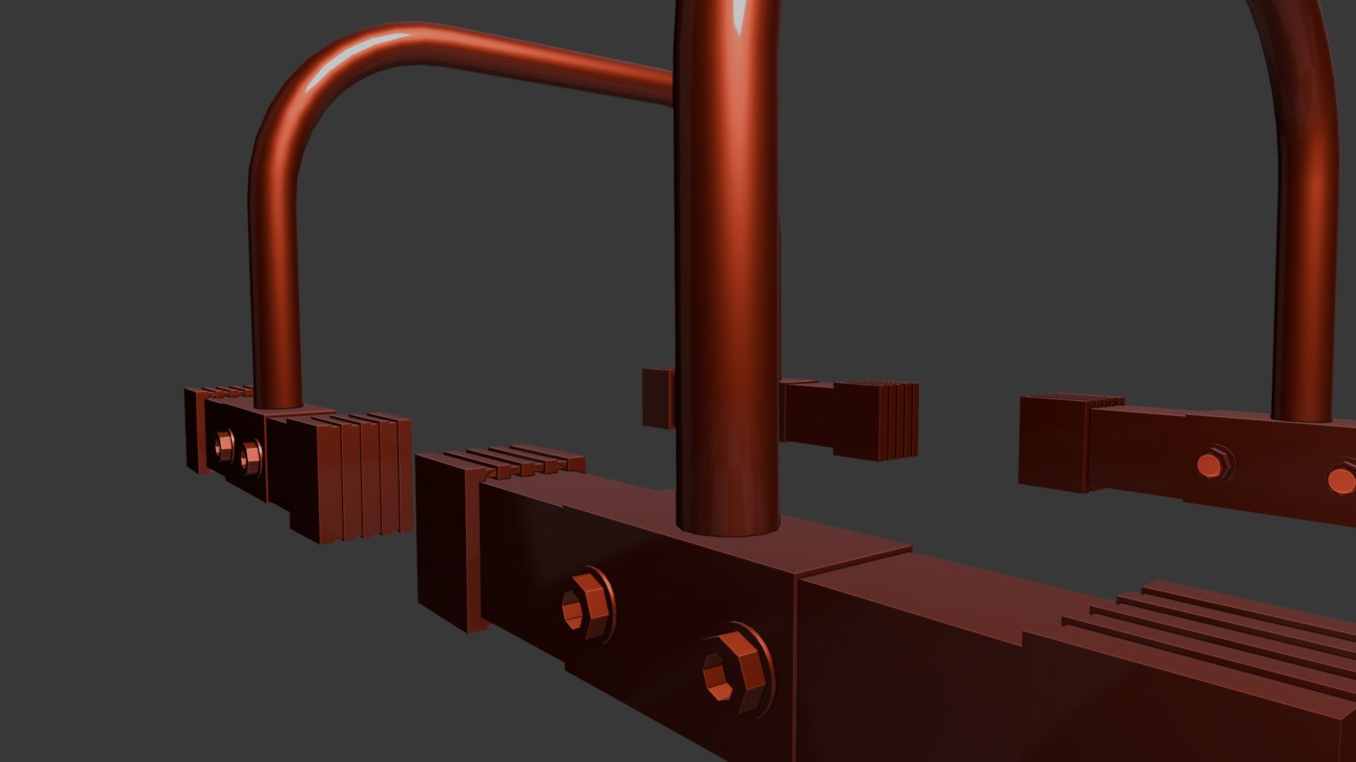 3D Realistic Metal Parallettes Model - TurboSquid 2354828