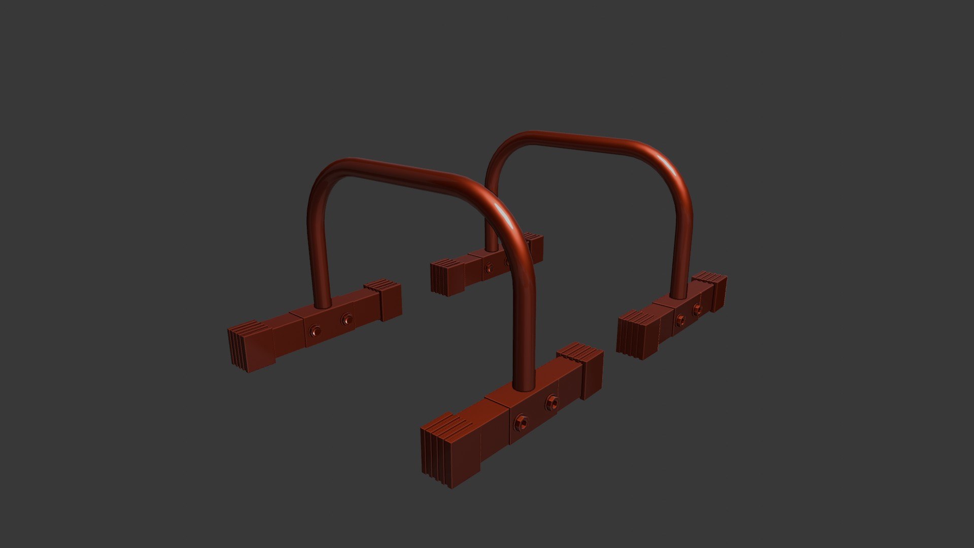 3D Realistic Metal Parallettes Model - TurboSquid 2354828