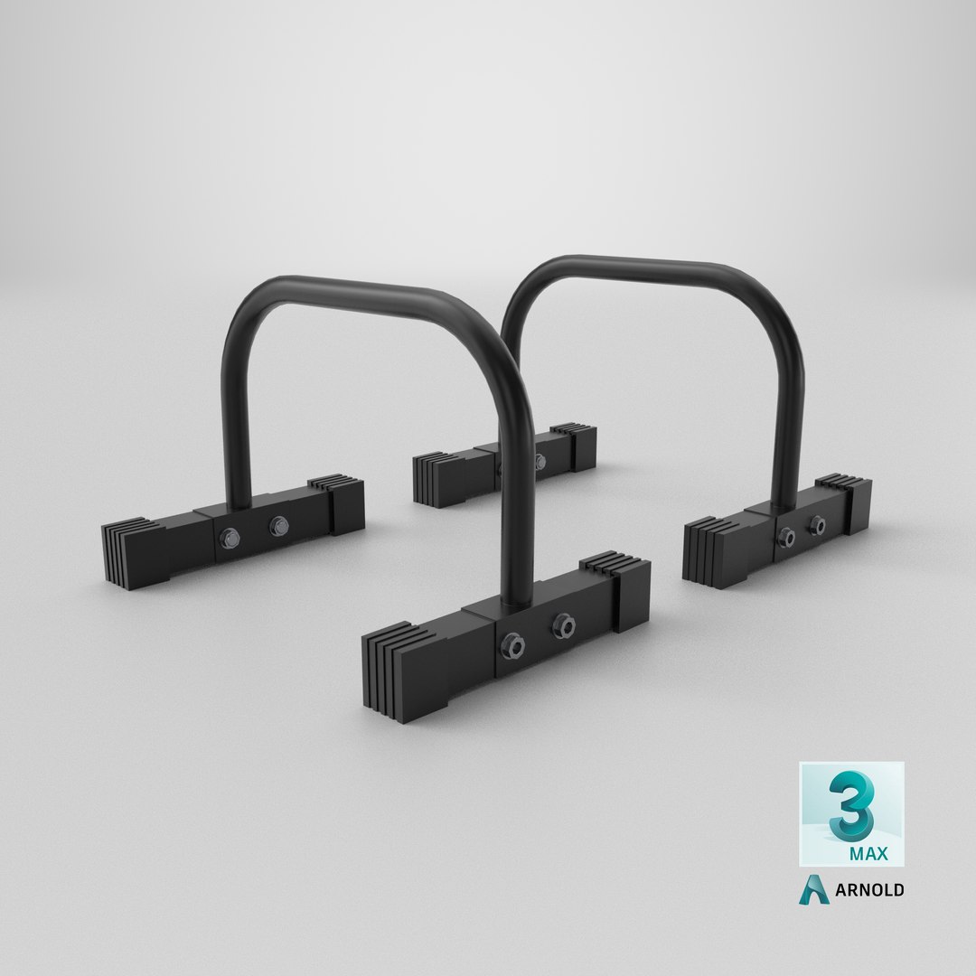 3D Realistic Metal Parallettes Model - TurboSquid 2354828