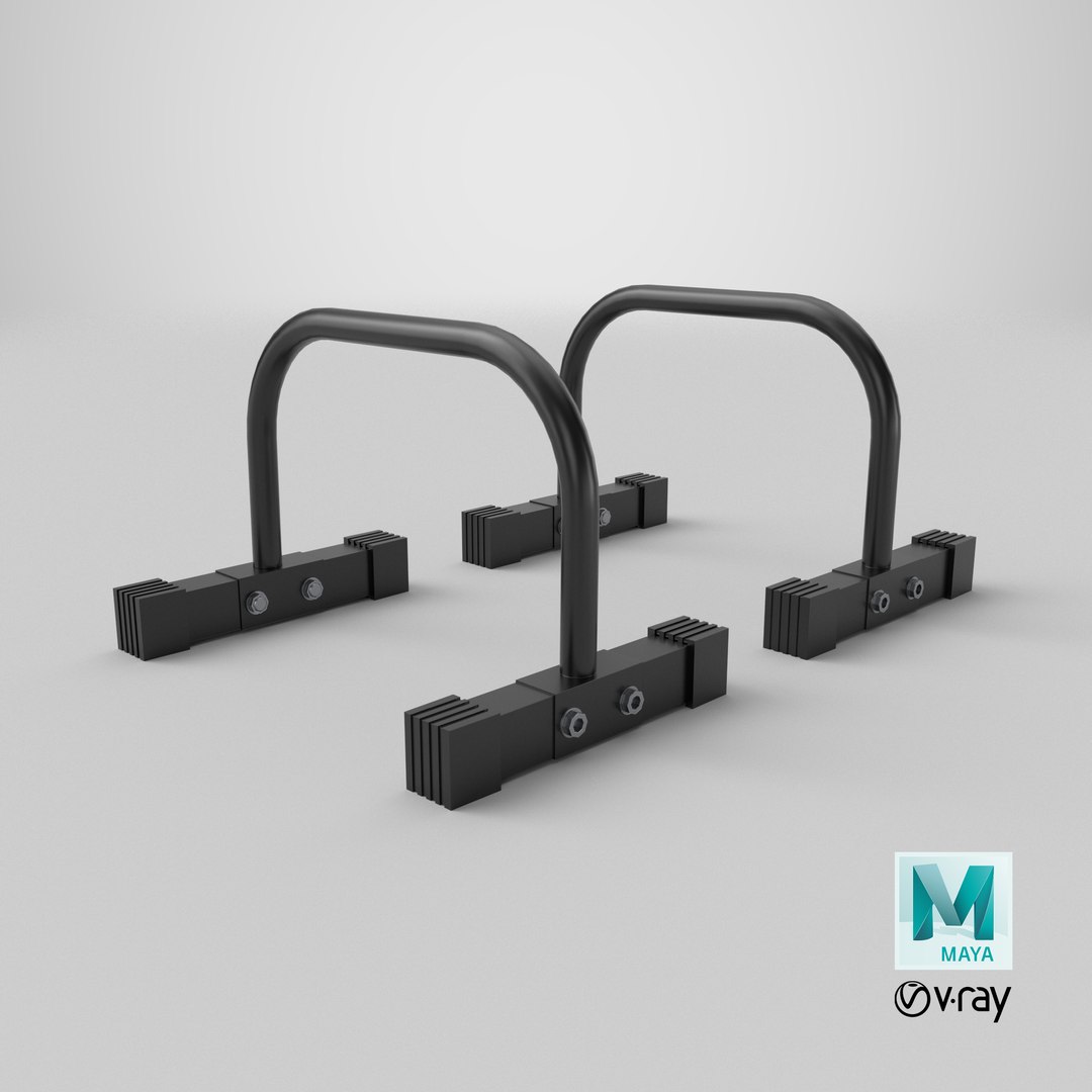 3D Realistic Metal Parallettes Model - TurboSquid 2354828