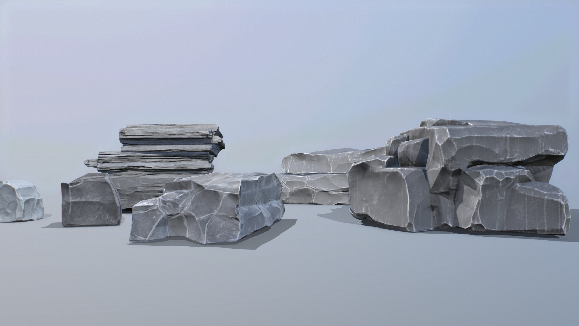 Random rock stones 3D - TurboSquid 1216354