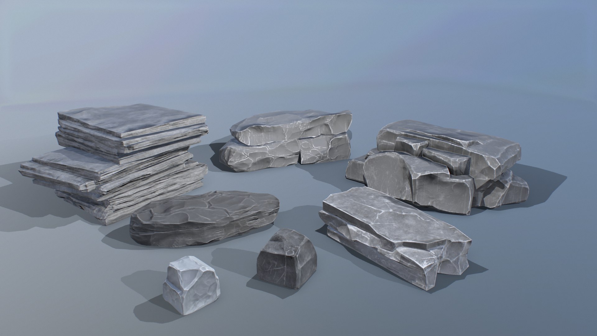 Random rock stones 3D - TurboSquid 1216354