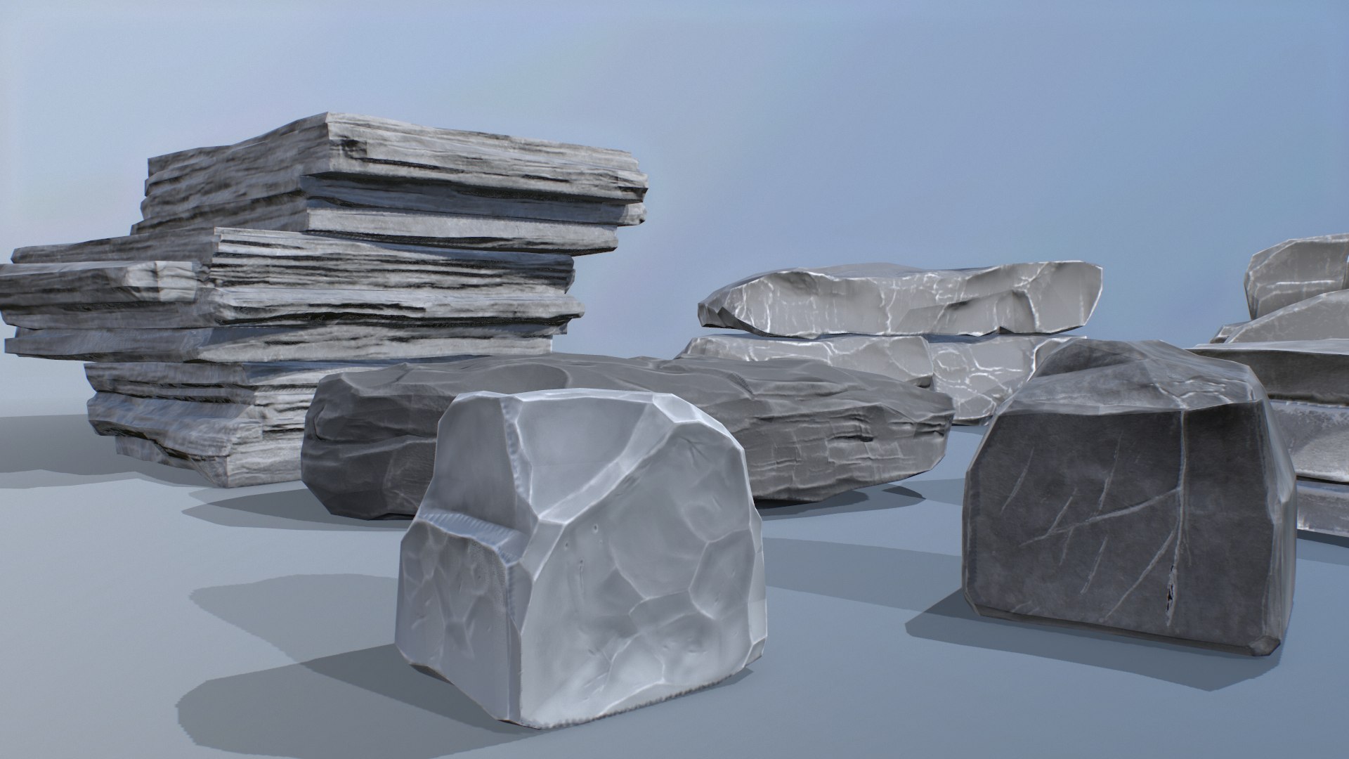 Random rock stones 3D - TurboSquid 1216354