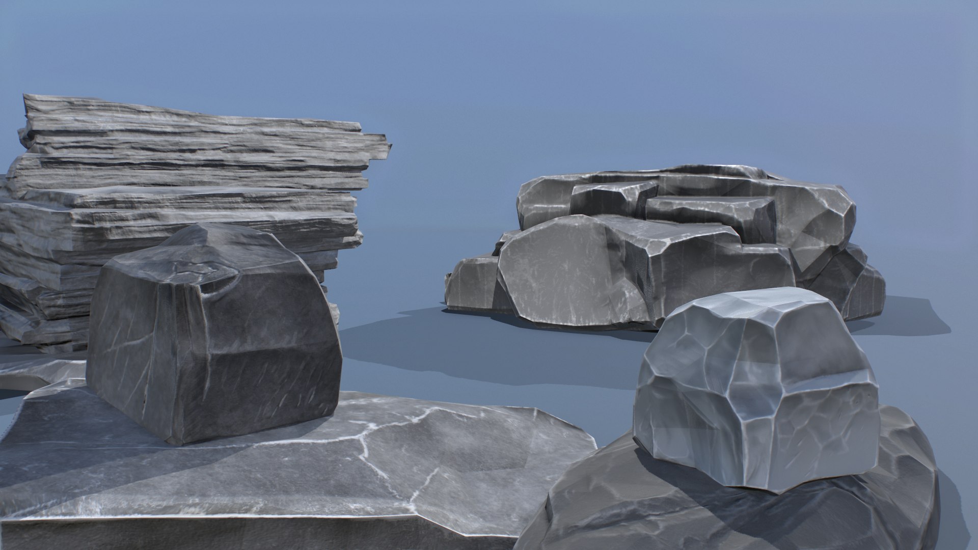 Random rock stones 3D - TurboSquid 1216354