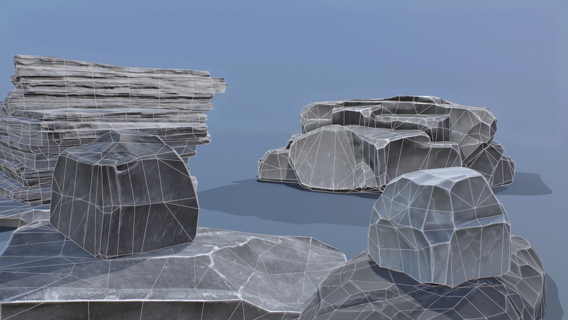 Random rock stones 3D - TurboSquid 1216354