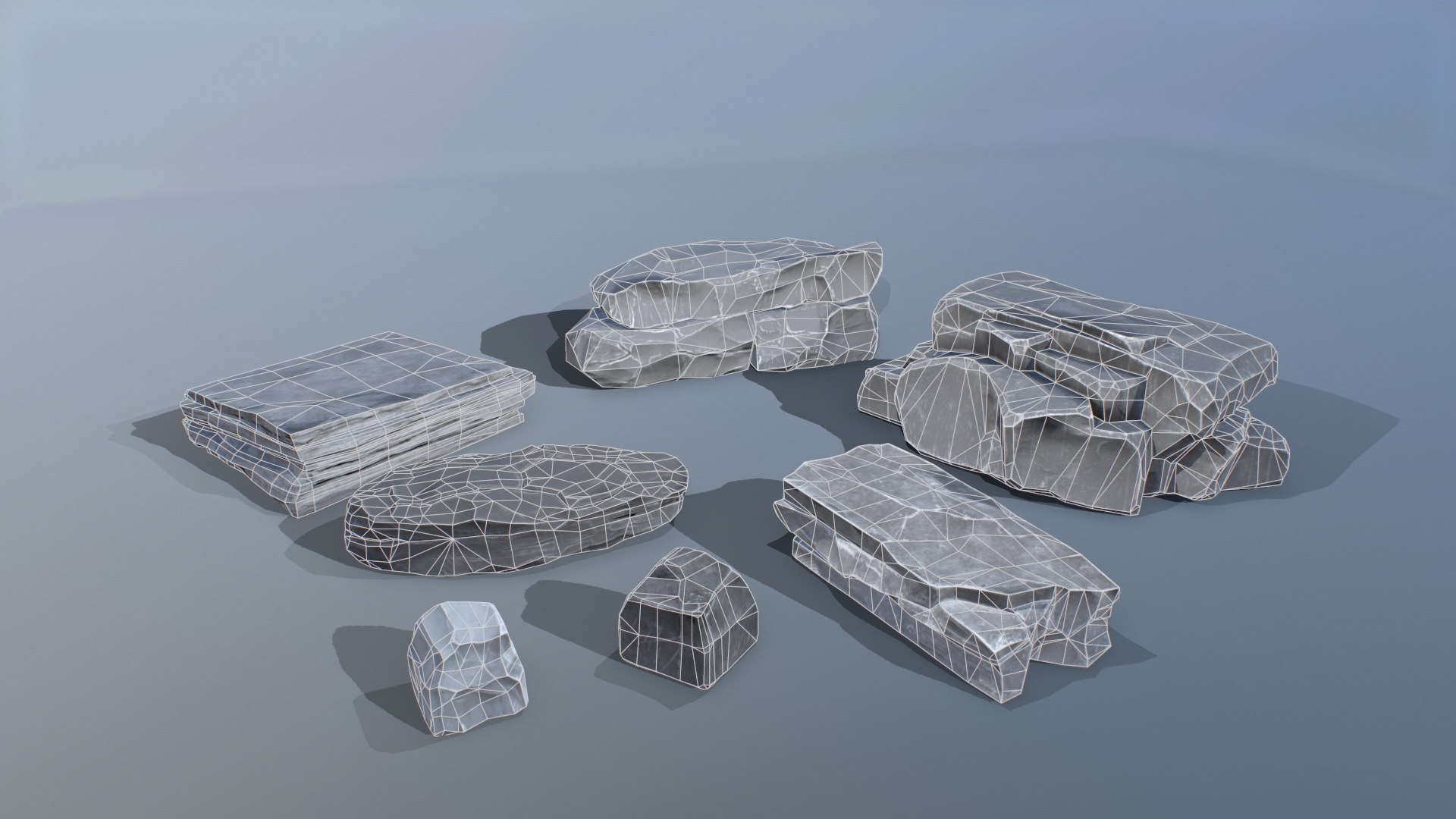 Random rock stones 3D - TurboSquid 1216354