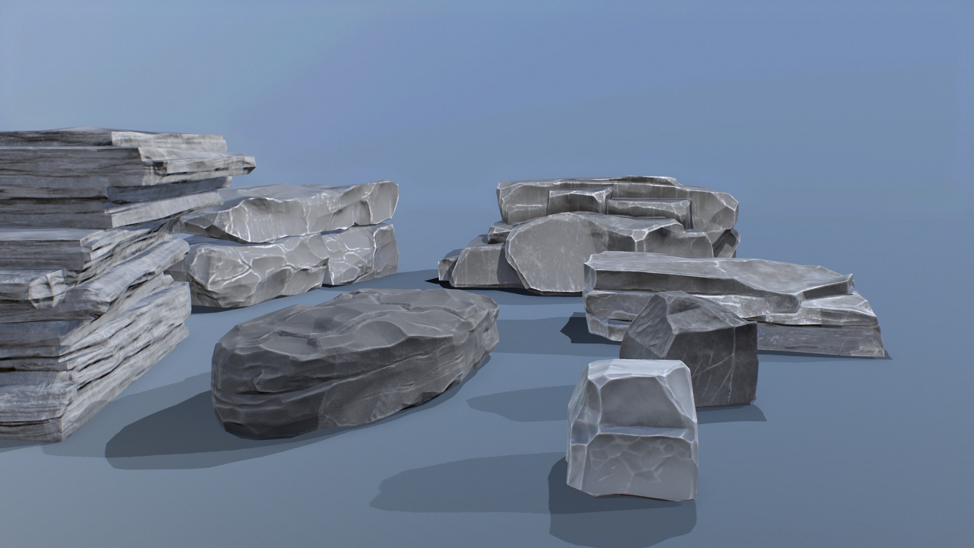 Random rock stones 3D - TurboSquid 1216354