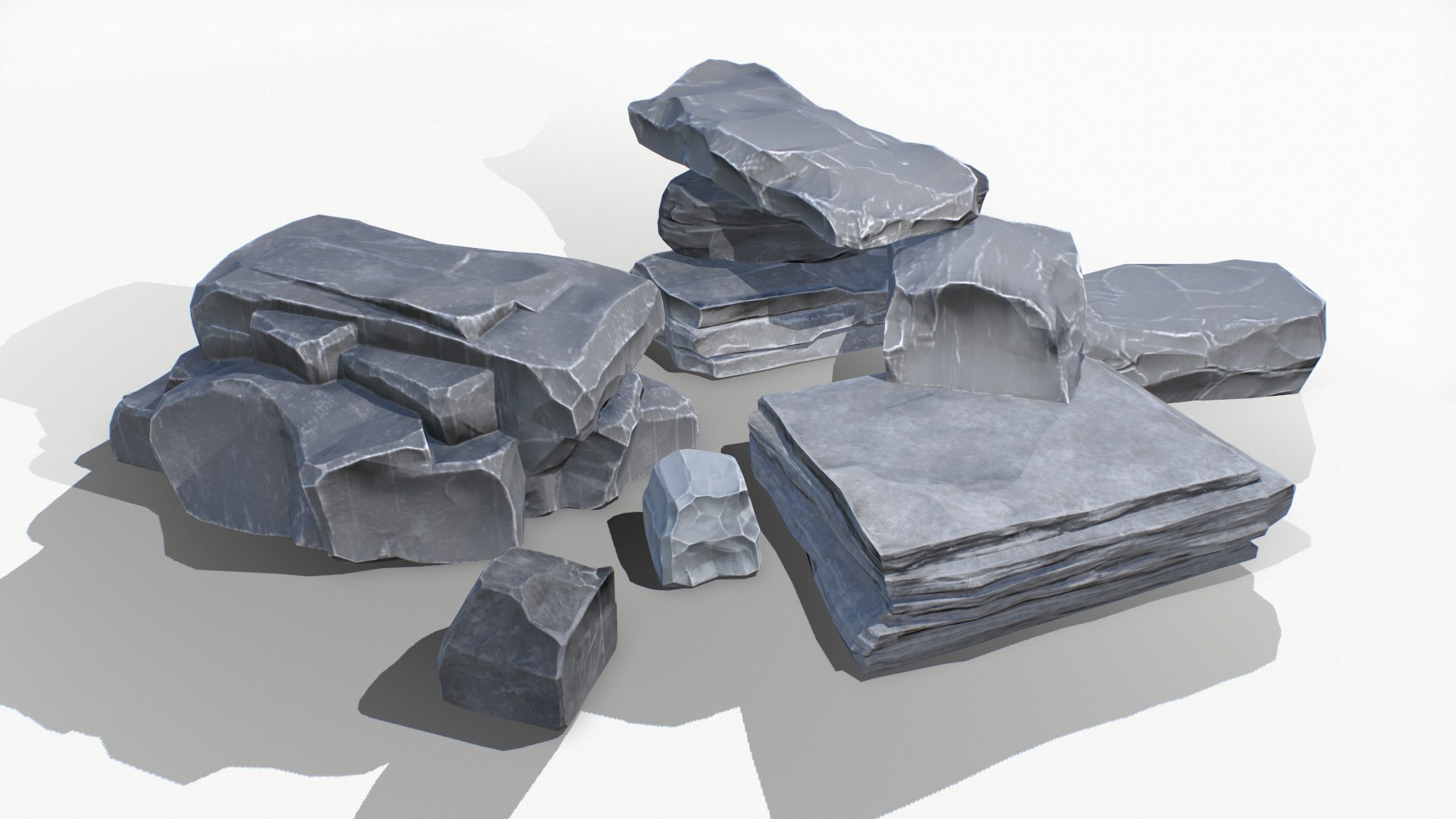Random rock stones 3D - TurboSquid 1216354