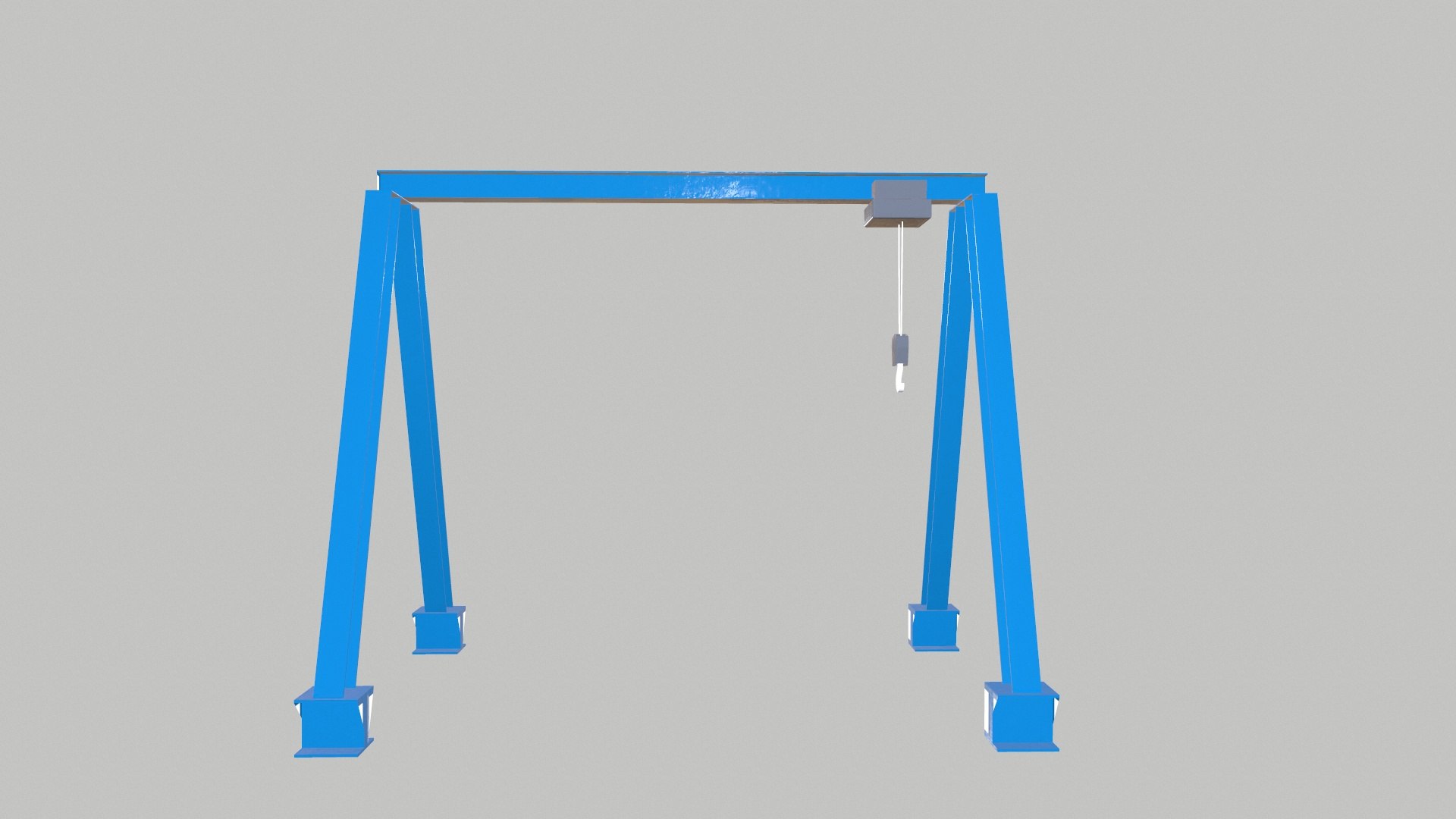 3D Model Light Gantry Crane - TurboSquid 2342048