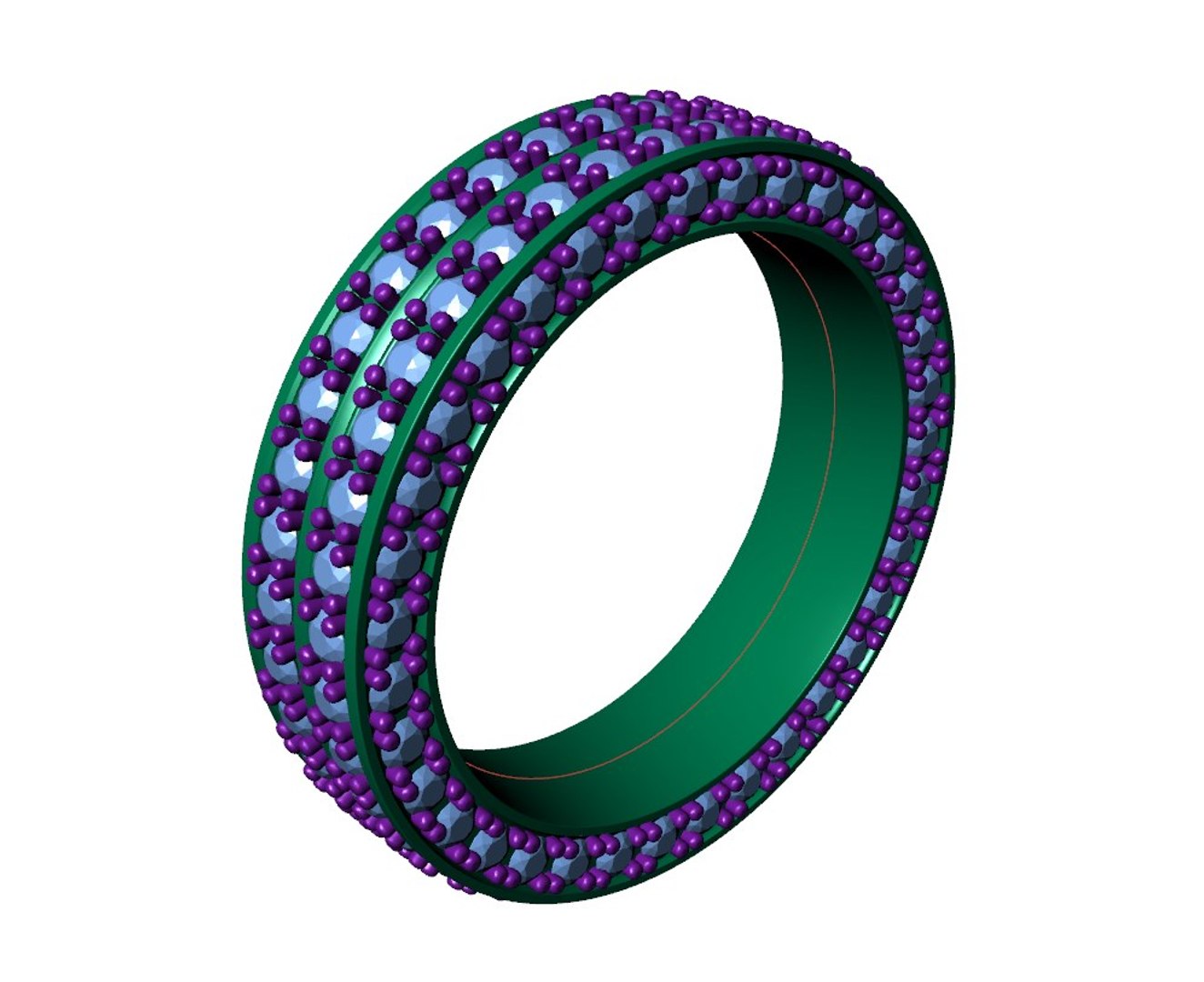 3D Wedding Set Ring Women Men Ring CAD Design-PSJM001V12 3D Print Model ...