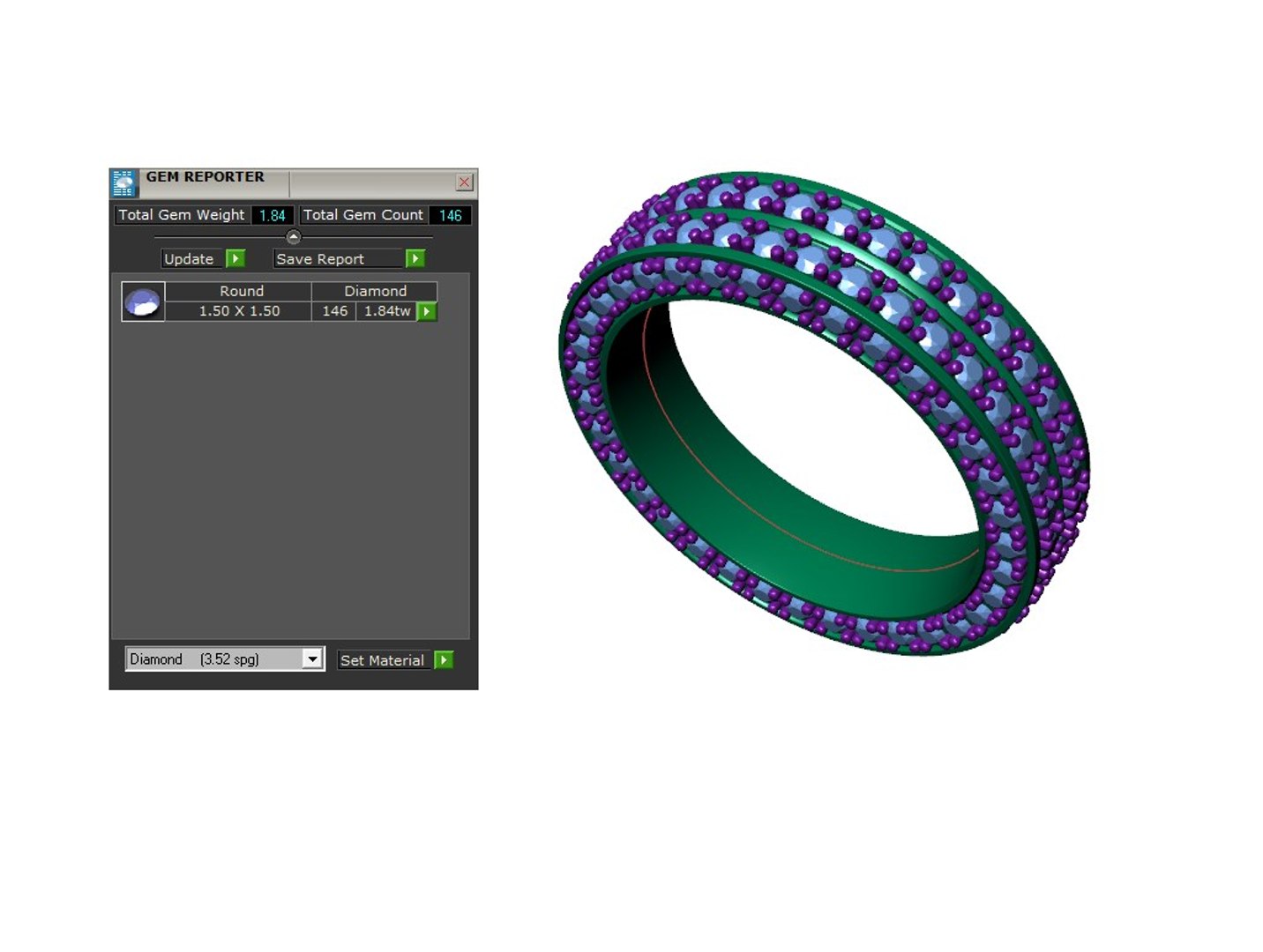 3D Wedding Set Ring Women Men Ring CAD Design-PSJM001V12 3D Print Model ...