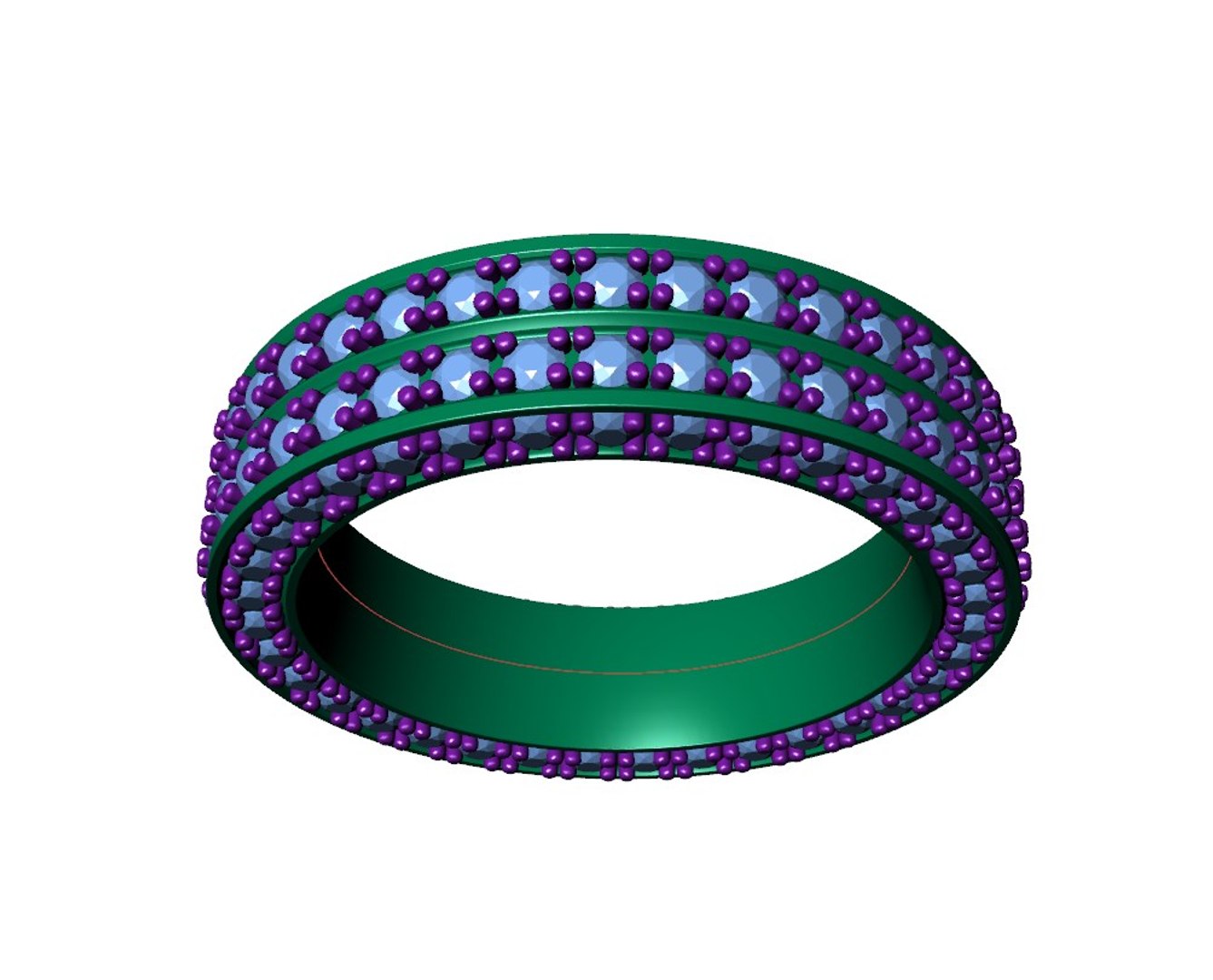 3D Wedding Set Ring Women Men Ring CAD Design-PSJM001V12 3D Print Model ...