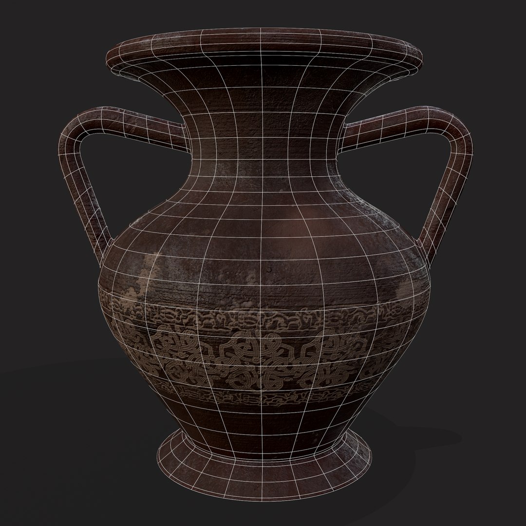 Old Clay Hydria Amphora 3D Model - TurboSquid 1908895