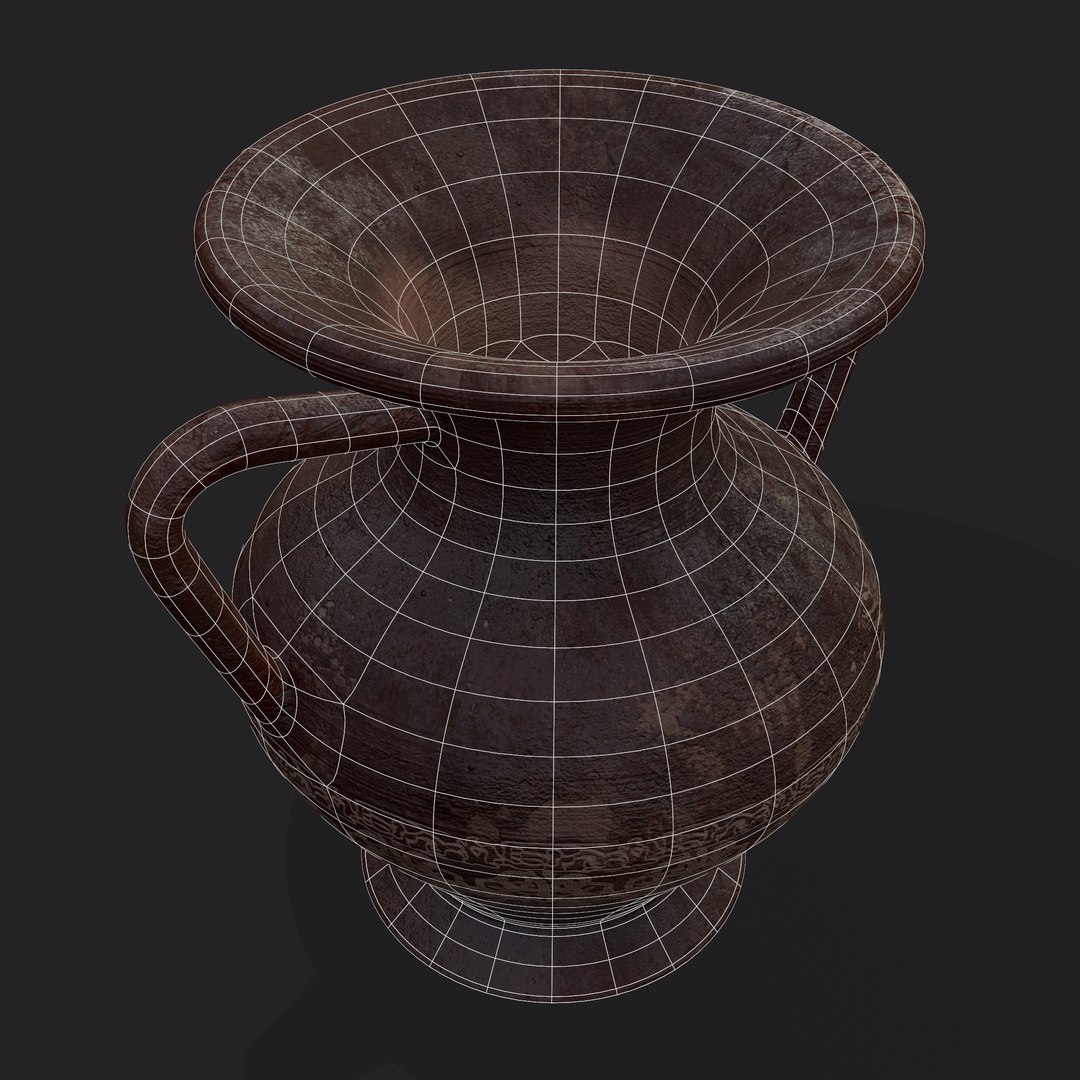 Old Clay Hydria Amphora 3D Model - TurboSquid 1908895