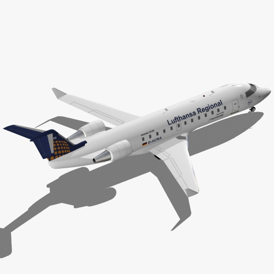 bombardier canadair regional crj-200 3d 3ds