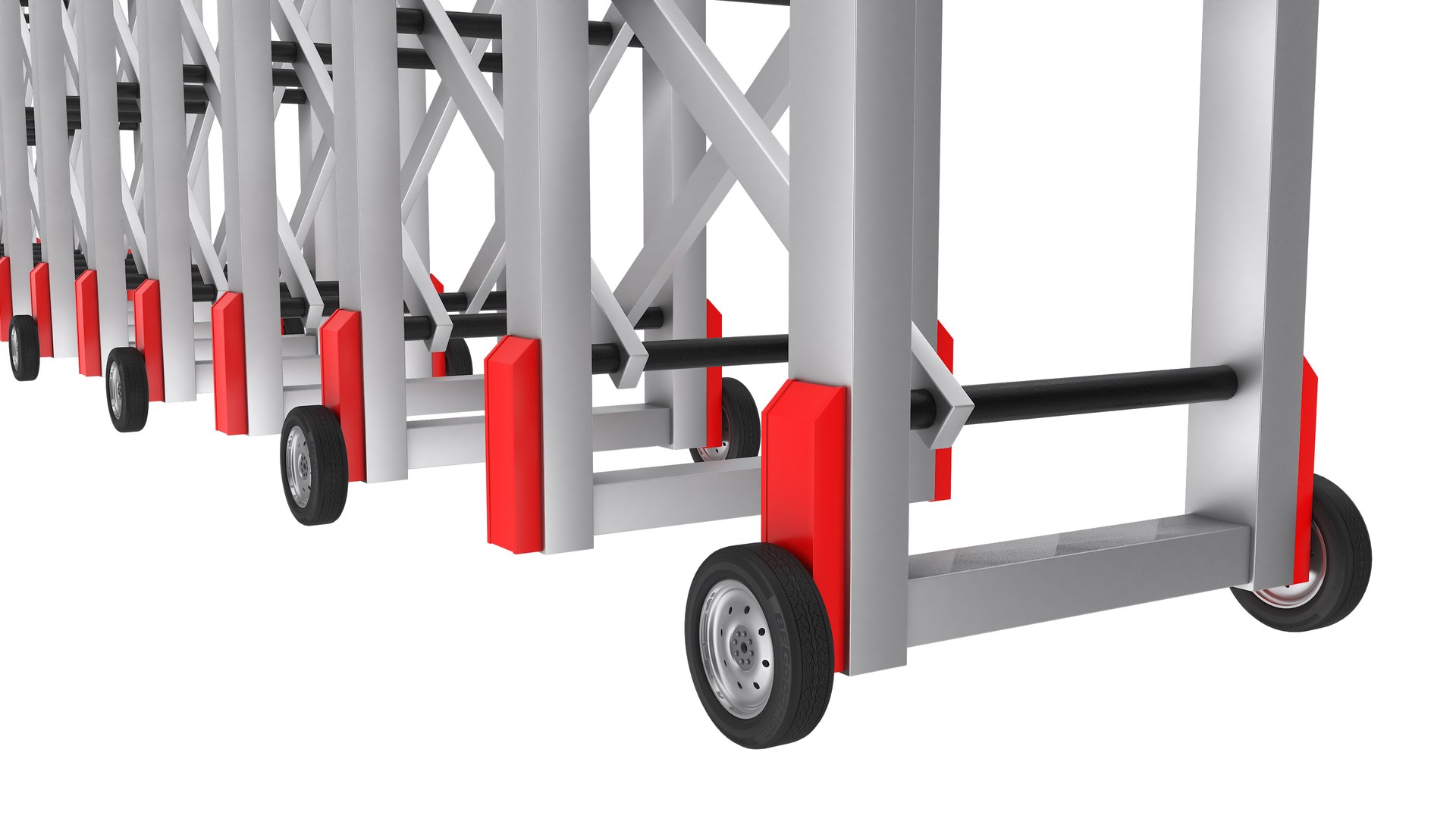 Electric Sliding Retractable Gate 3D - TurboSquid 2282638