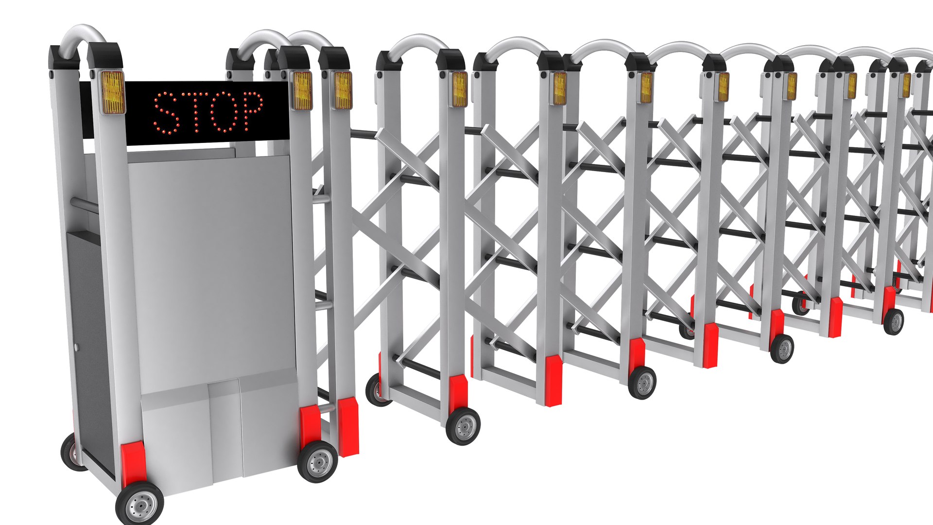 Electric Sliding Retractable Gate 3D - TurboSquid 2282638