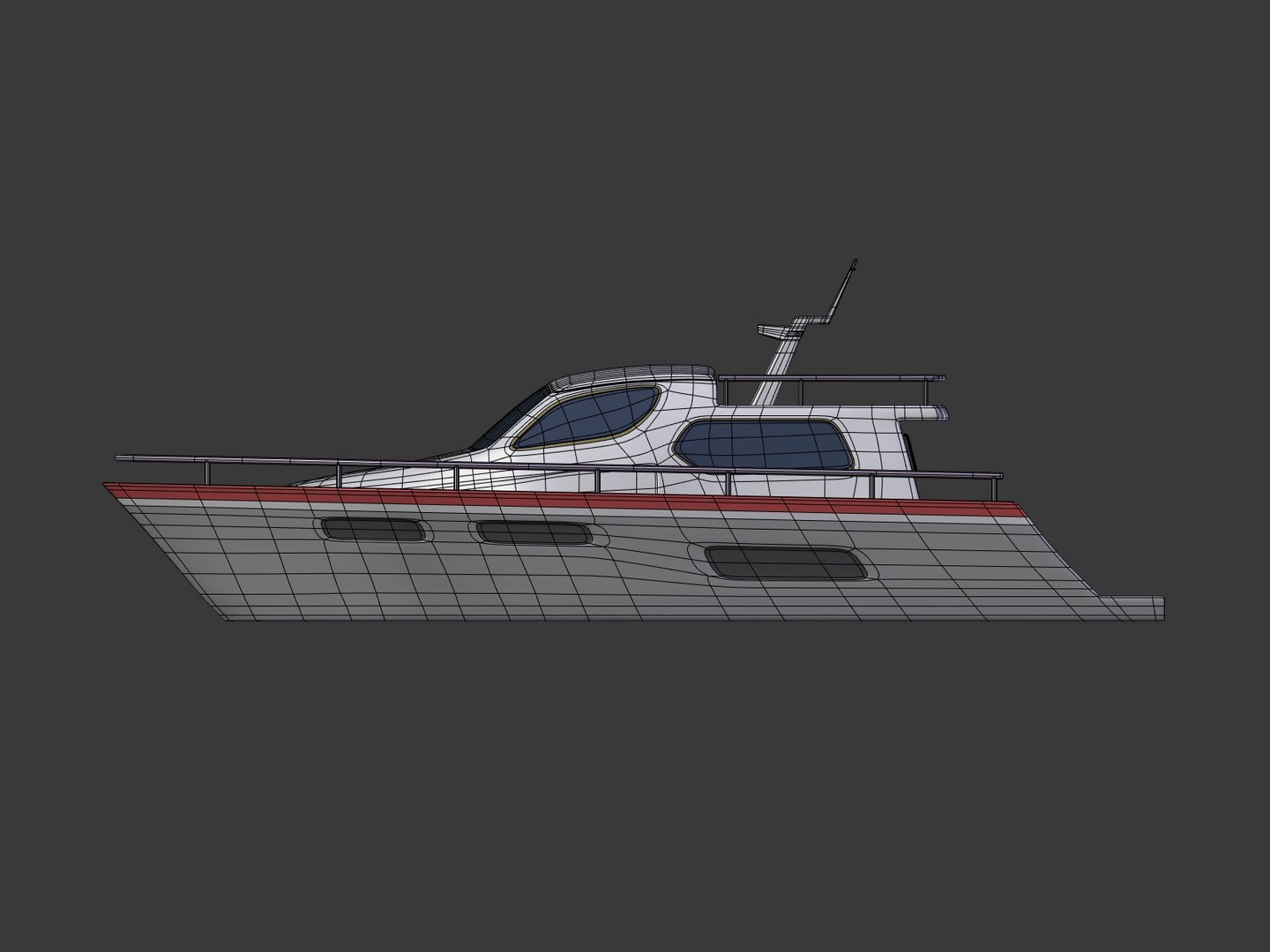 Yacht Vessel Boat 3D Model - TurboSquid 1611339