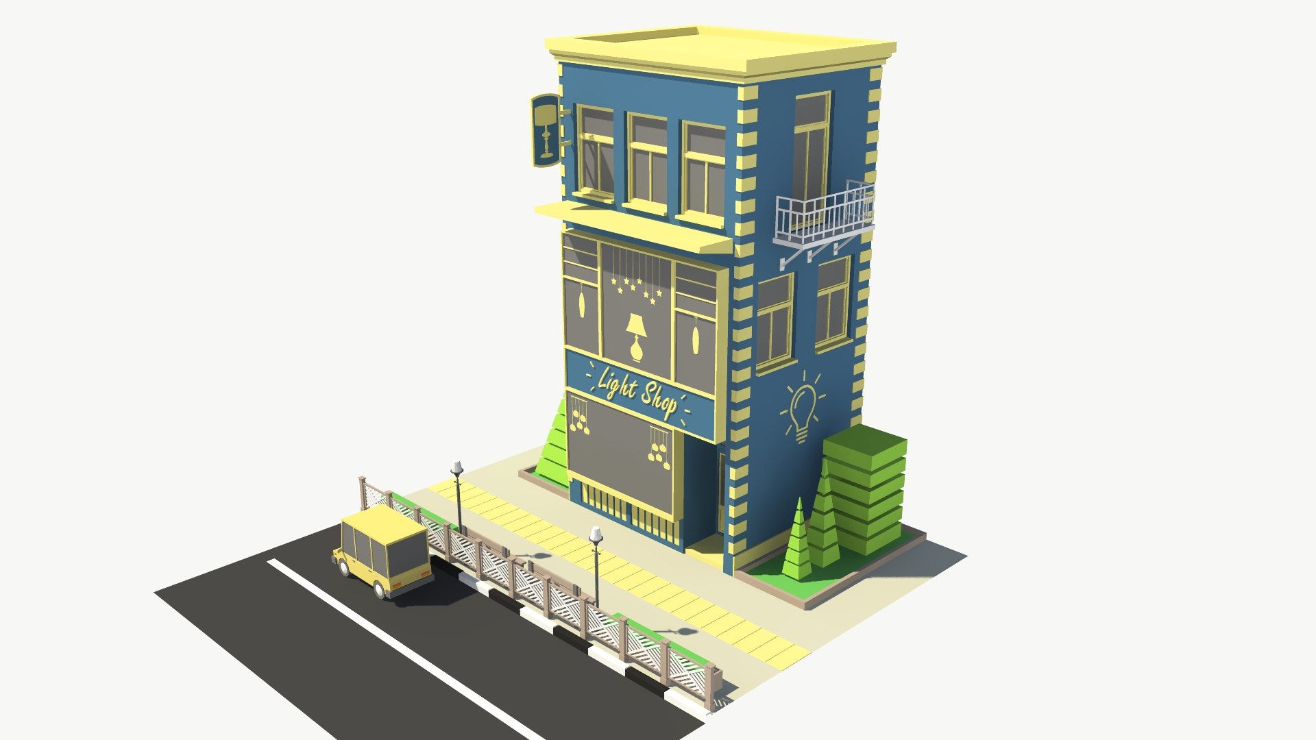 Set 08 Shop Store 3D Model - TurboSquid 1511605