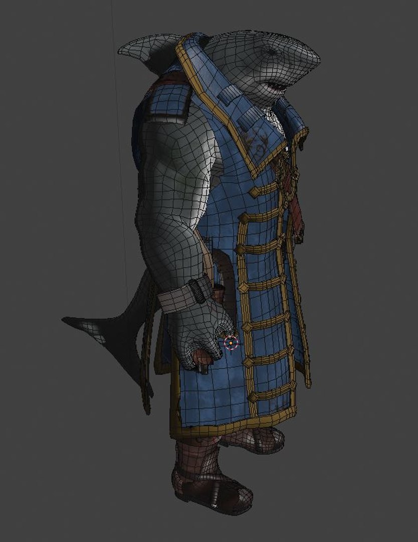 Shark Human Model - TurboSquid 1481516