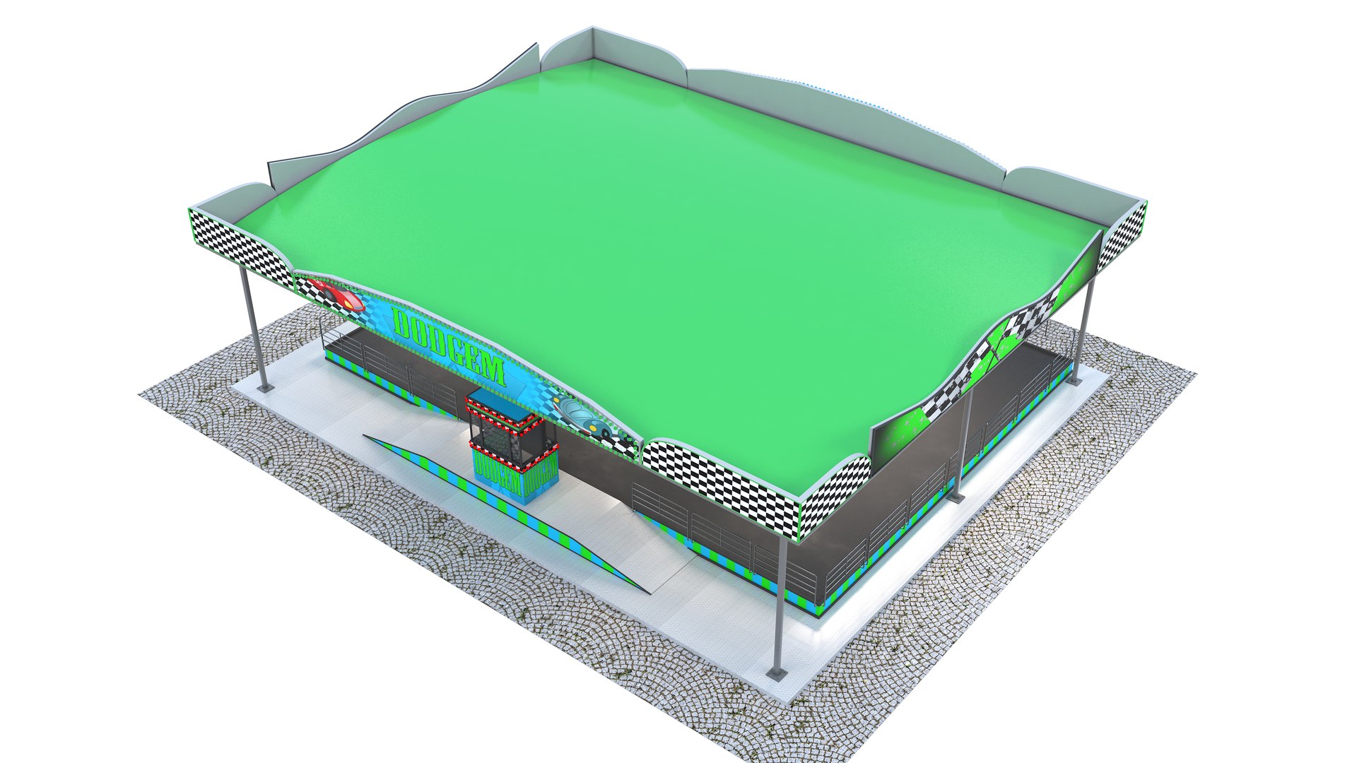 3D Dodgem Cars Platform - TurboSquid 1807951