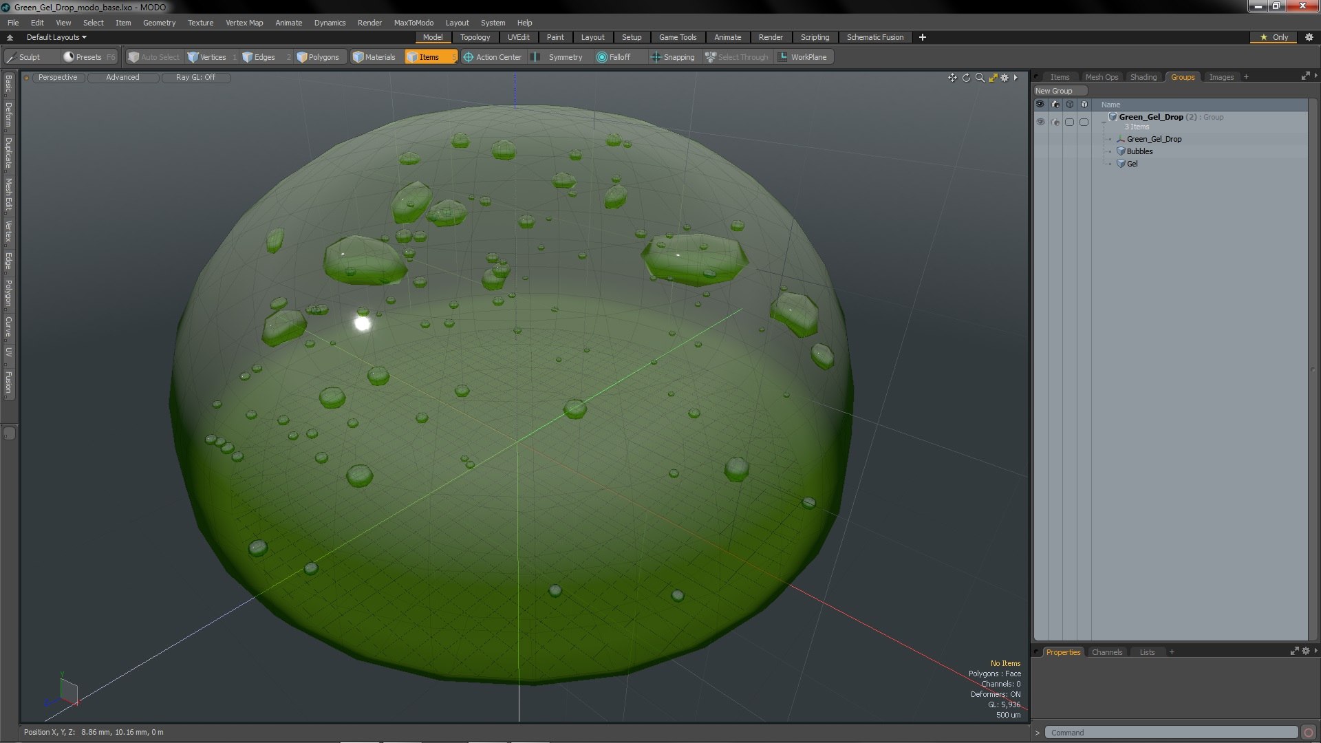 Green Gel Drop 3D model - TurboSquid 2113210
