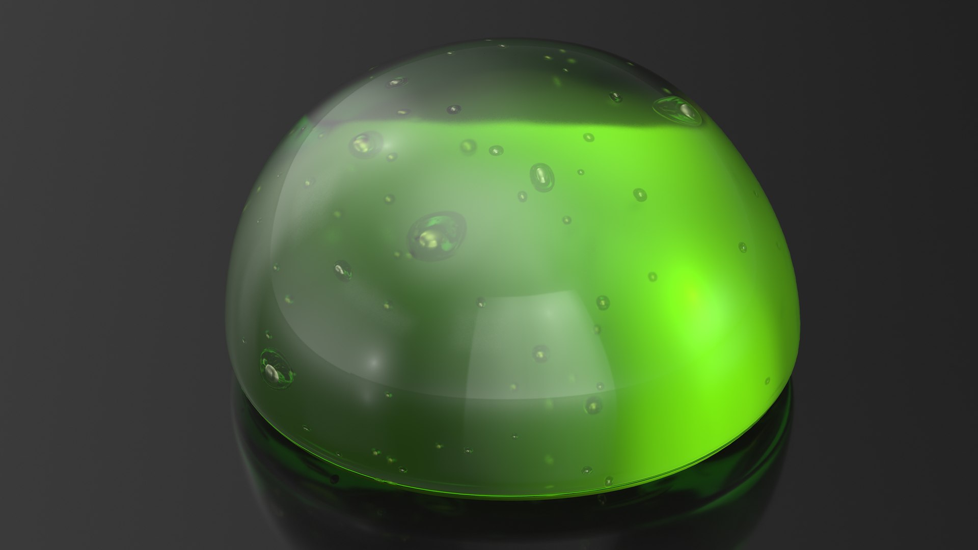 Green Gel Drop 3D Model - TurboSquid 2113210