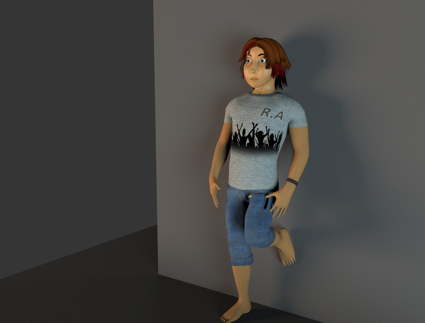 3d model boy character