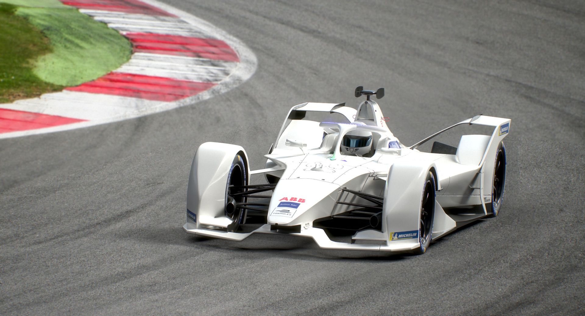3D Spark STR05E Gen2 Formula E White Mockup 2022 - TurboSquid 1845372