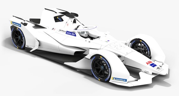 3D Spark STR05E Gen2 Formula E White Mockup 2022 - TurboSquid 1845372