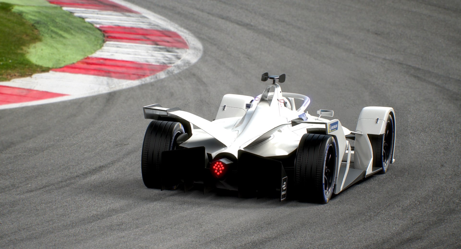 3D Spark STR05E Gen2 Formula E White Mockup 2022 - TurboSquid 1845372