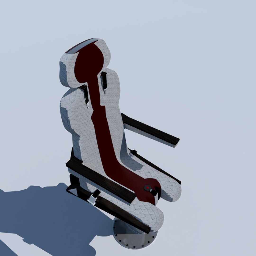 Aircraft Pilot Seat 3D Model - TurboSquid 1361046