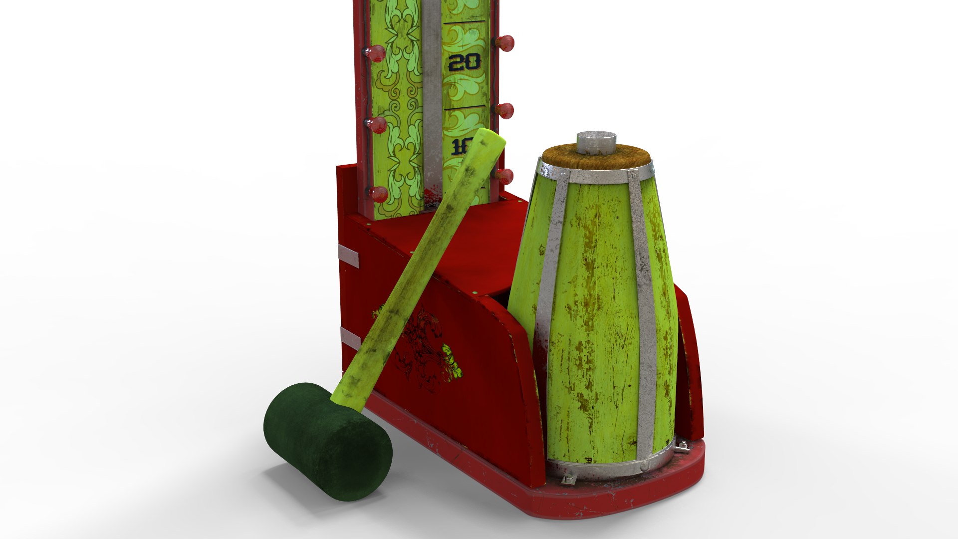 3D Fairground High Striker Model - TurboSquid 2276498