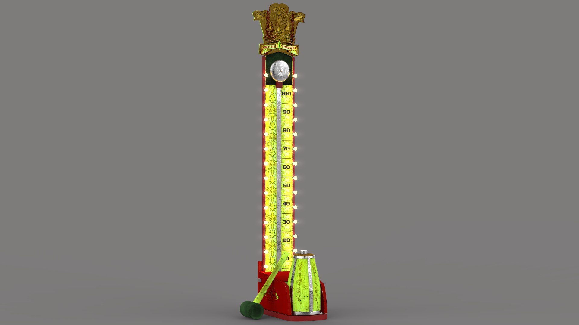 3D Fairground High Striker Model - TurboSquid 2276498