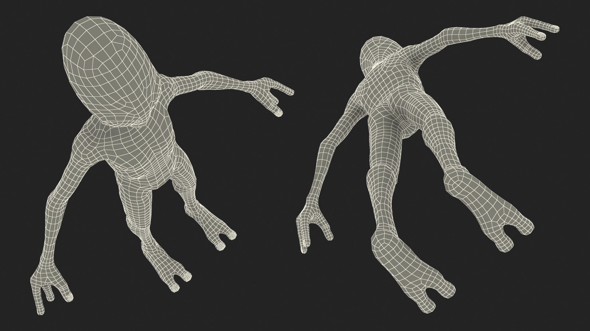 Humanoid alien rigged 3D model - TurboSquid 1631940