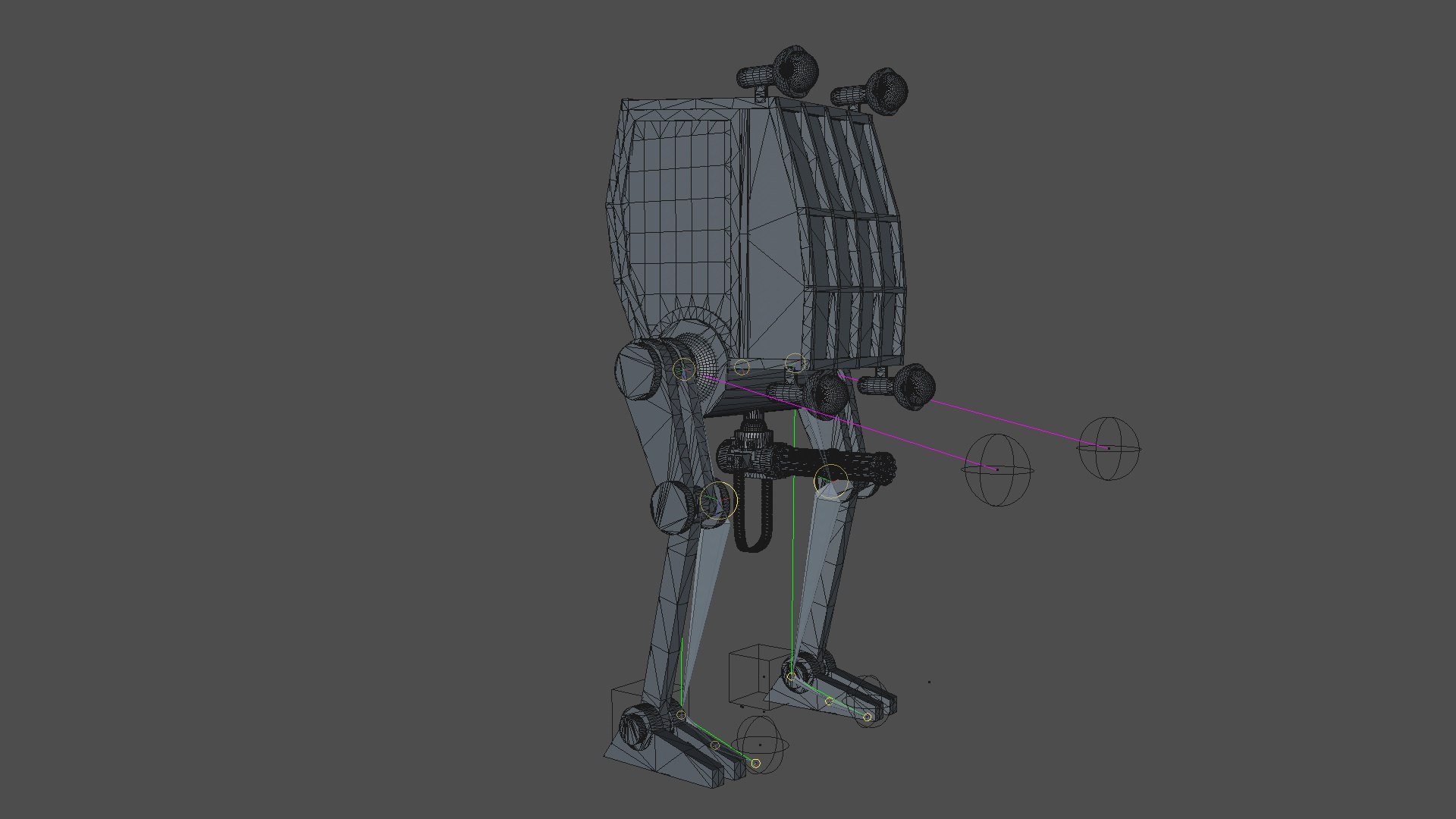 2 MECHA WALKER RIGGED AND ANIMATED WALKING RUNNING model - TurboSquid ...