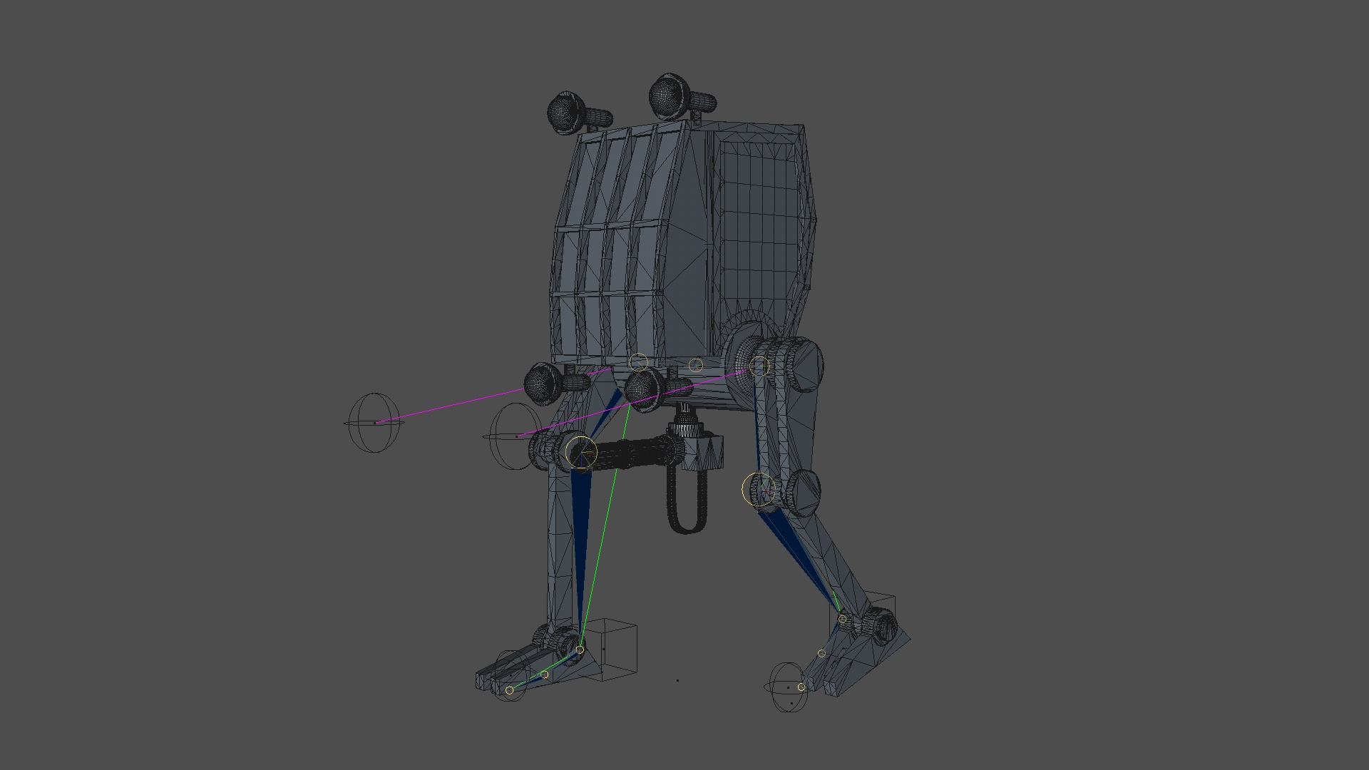 2 MECHA WALKER RIGGED AND ANIMATED WALKING RUNNING model - TurboSquid ...