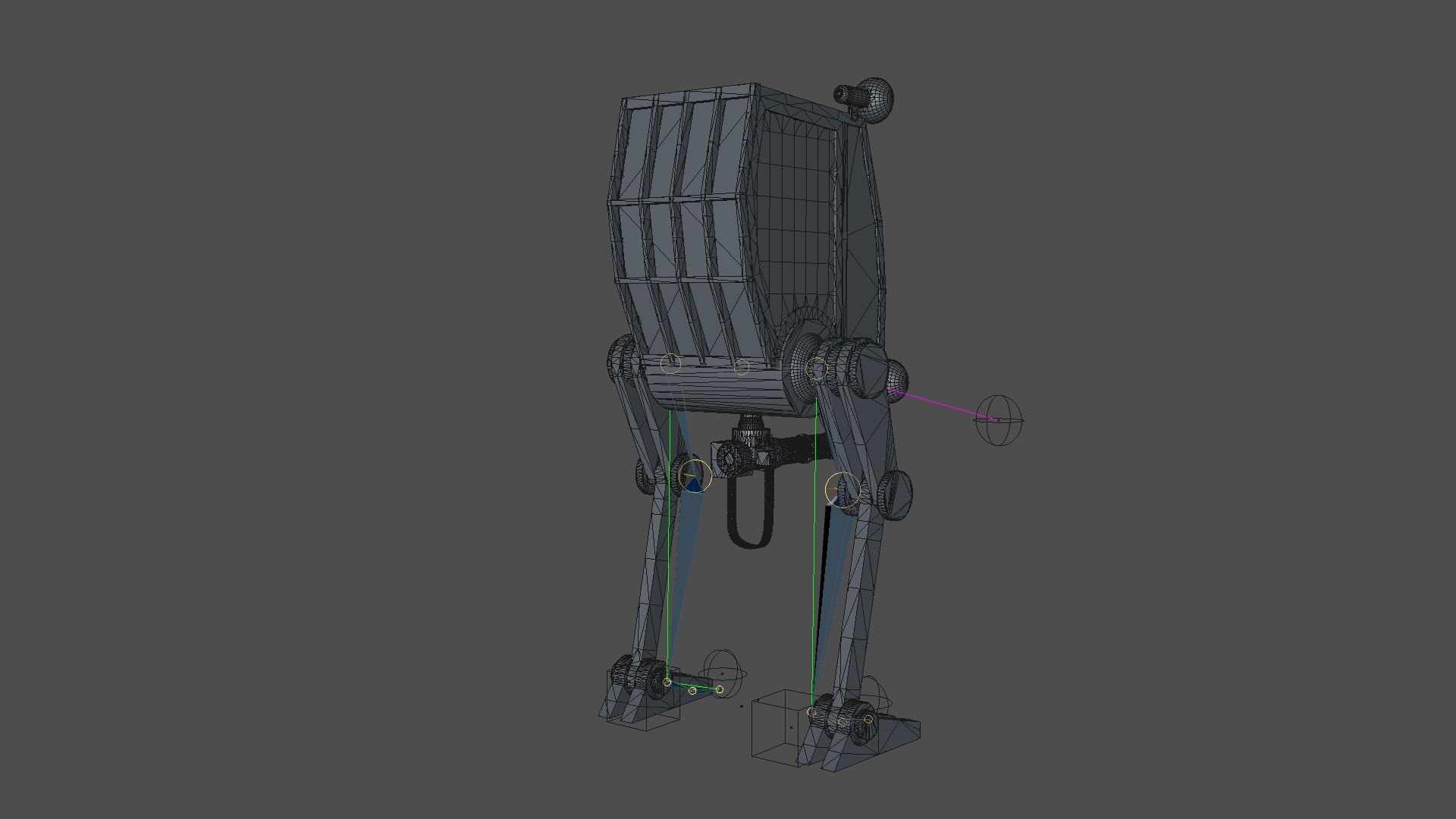 2 MECHA WALKER RIGGED AND ANIMATED WALKING RUNNING model - TurboSquid ...