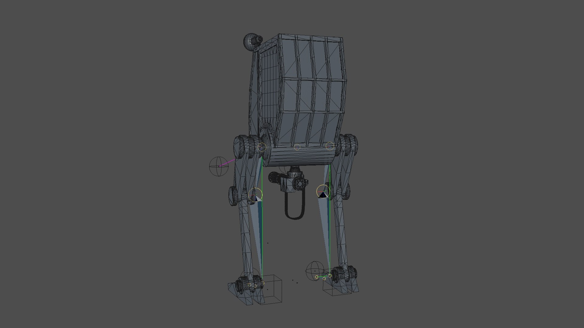 2 MECHA WALKER RIGGED AND ANIMATED WALKING RUNNING model - TurboSquid ...