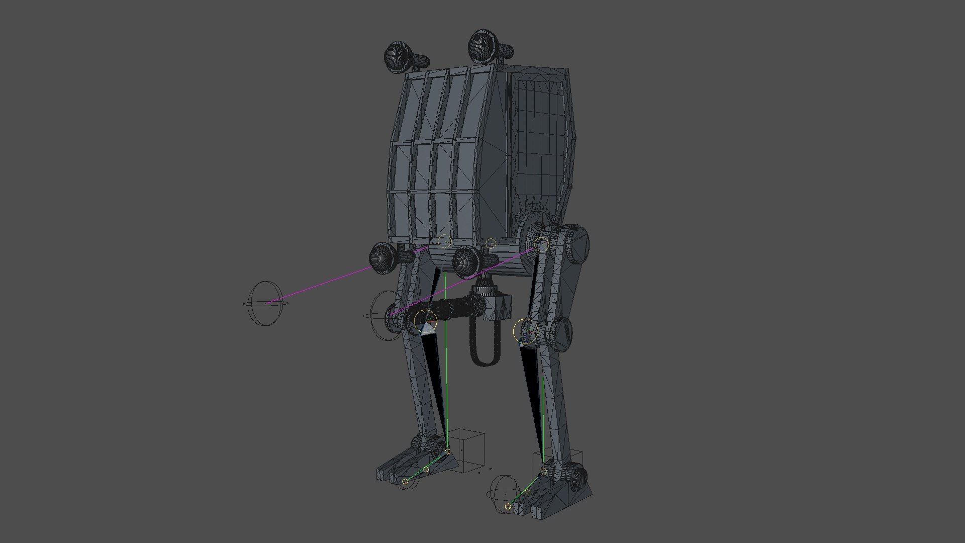2 MECHA WALKER RIGGED AND ANIMATED WALKING RUNNING model - TurboSquid ...