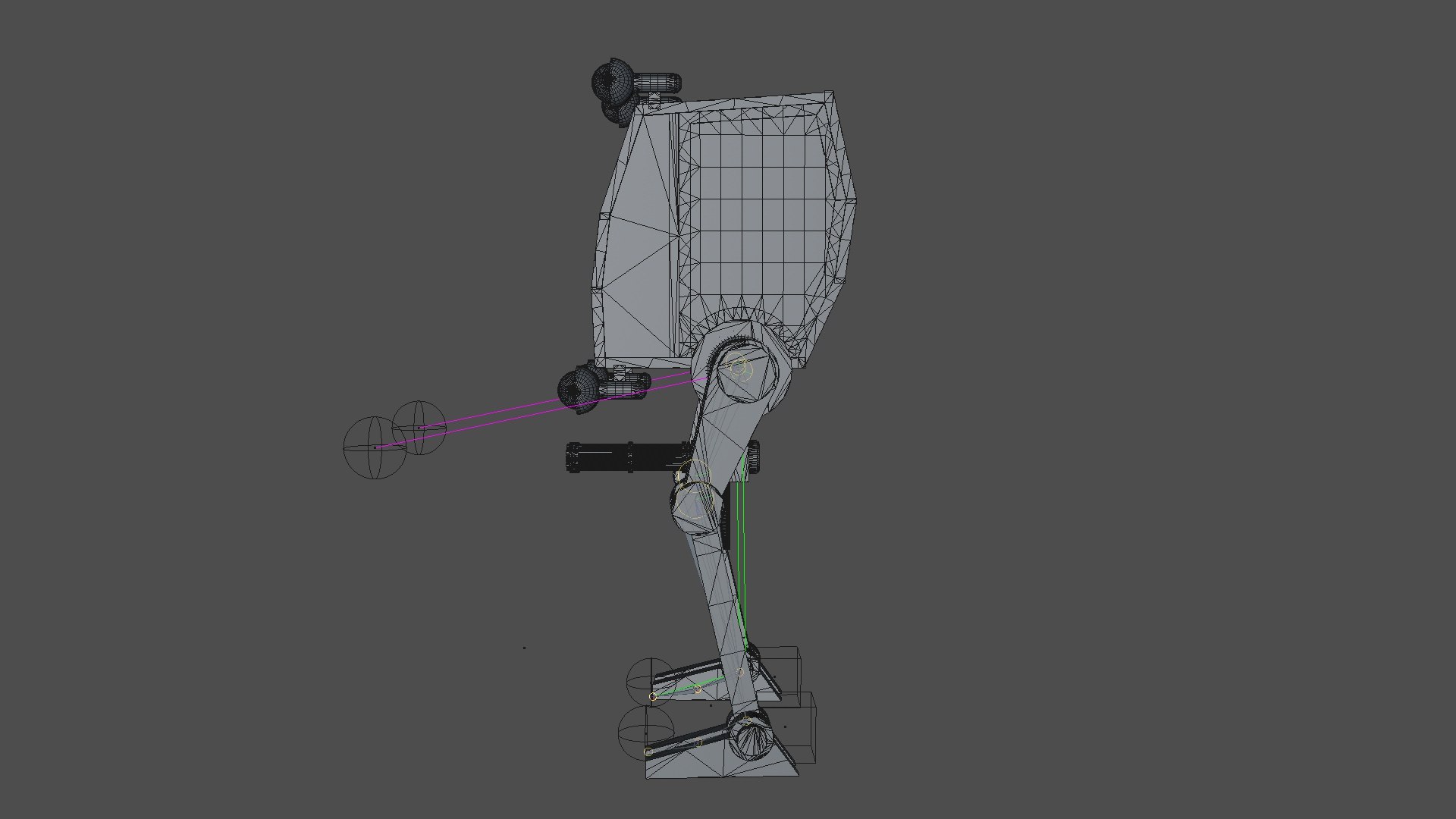 2 MECHA WALKER RIGGED AND ANIMATED WALKING RUNNING model - TurboSquid ...