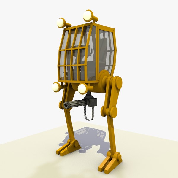 modelo 3d 2 MECHA WALKER EQUIPADO Y ANIMADO ANDANDO CORRER - TurboSquid ...