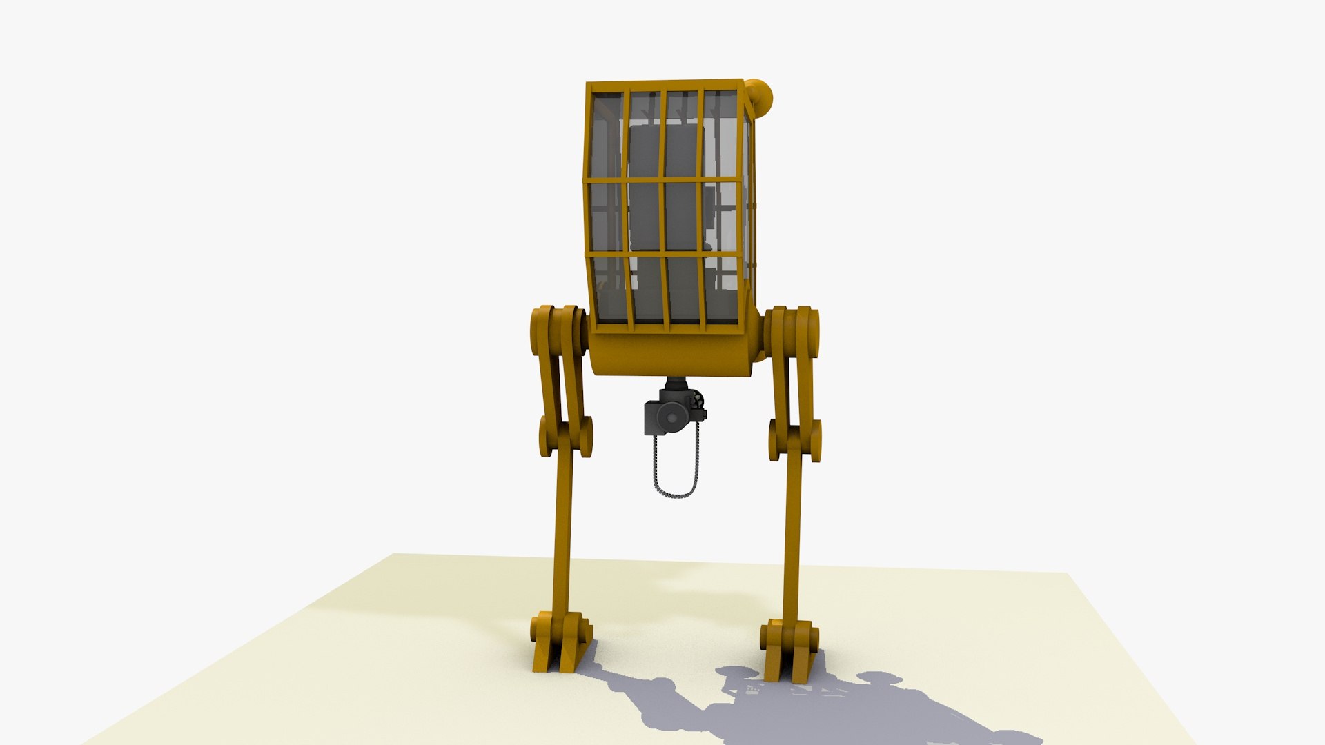 2 MECHA WALKER RIGGED AND ANIMATED WALKING RUNNING model - TurboSquid ...