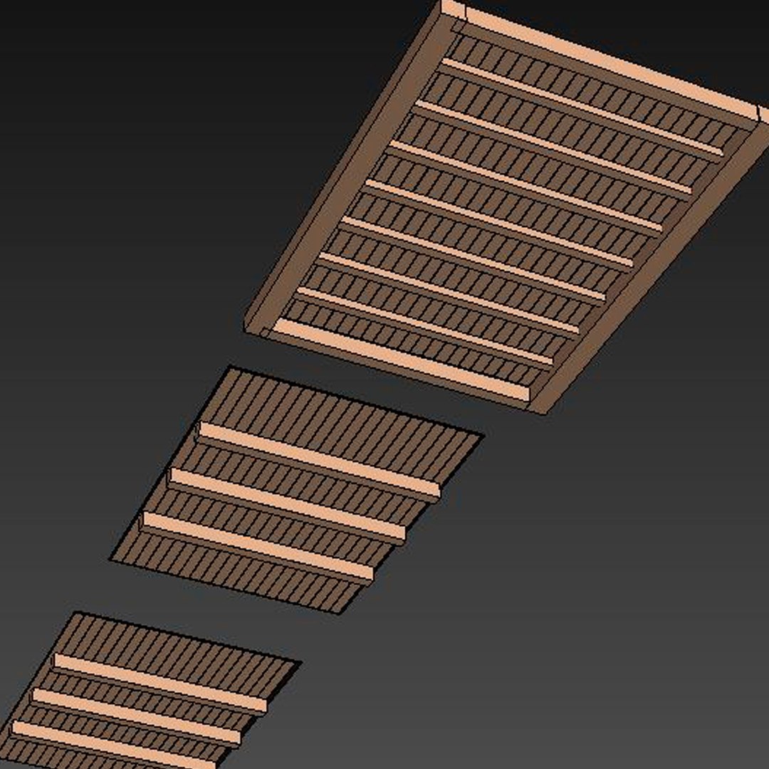 3D Wooden Ceiling - TurboSquid 1371419