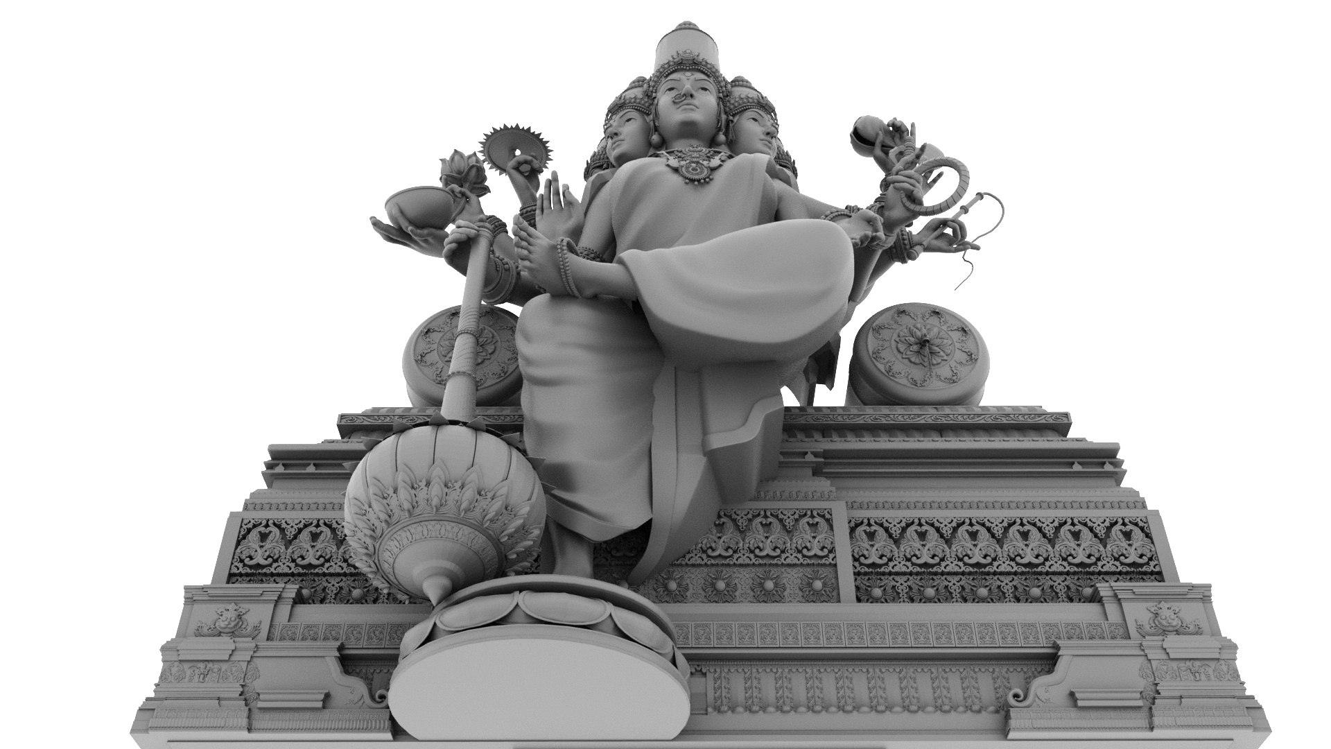 God gayathri devi 3d model 3D model - TurboSquid 1761328