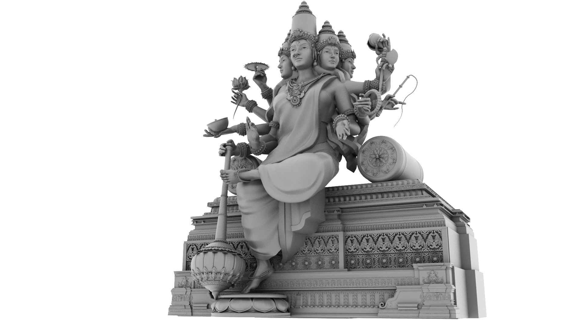 God gayathri devi 3d model 3D model - TurboSquid 1761328