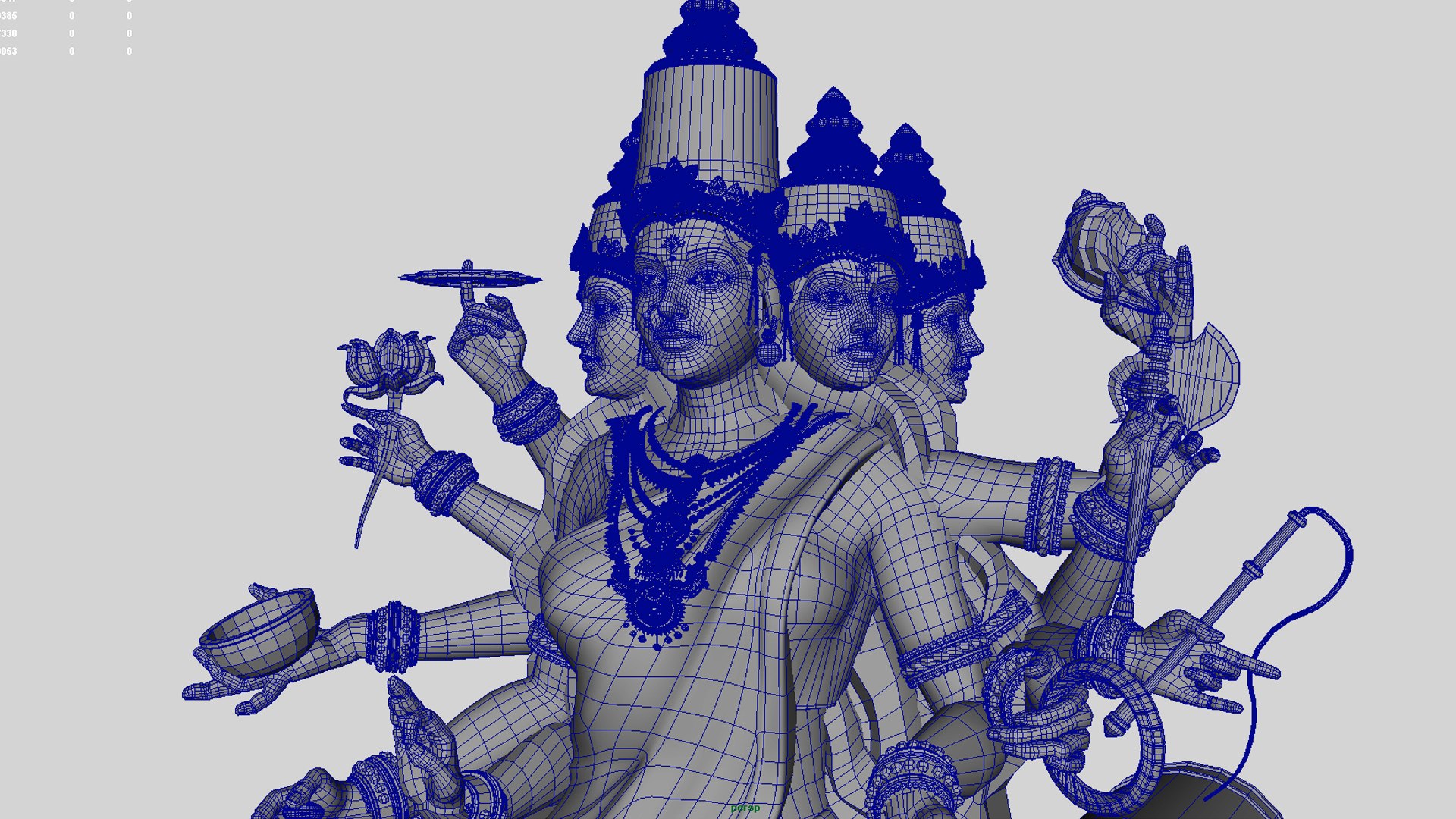 God gayathri devi 3d model 3D model - TurboSquid 1761328