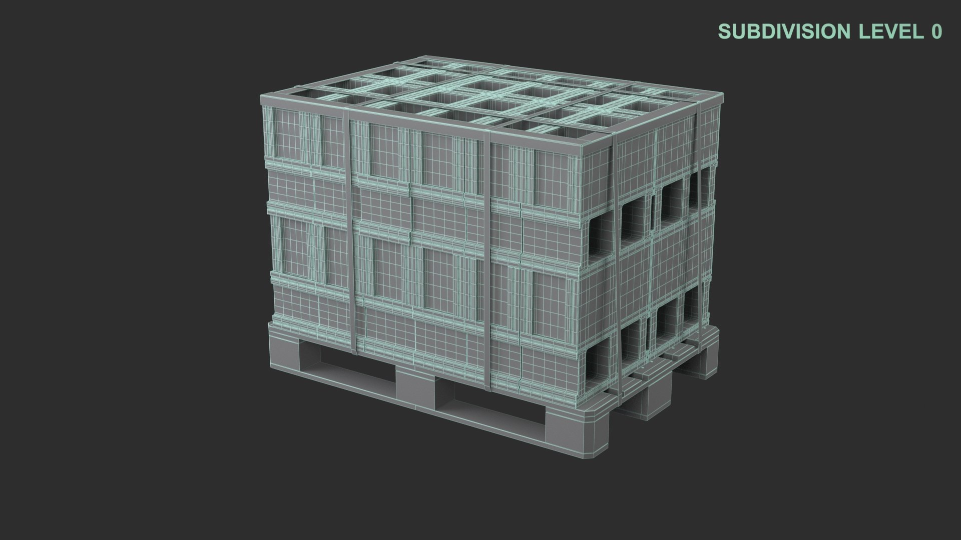 Cinder Block Pallet 3D - TurboSquid 2014359