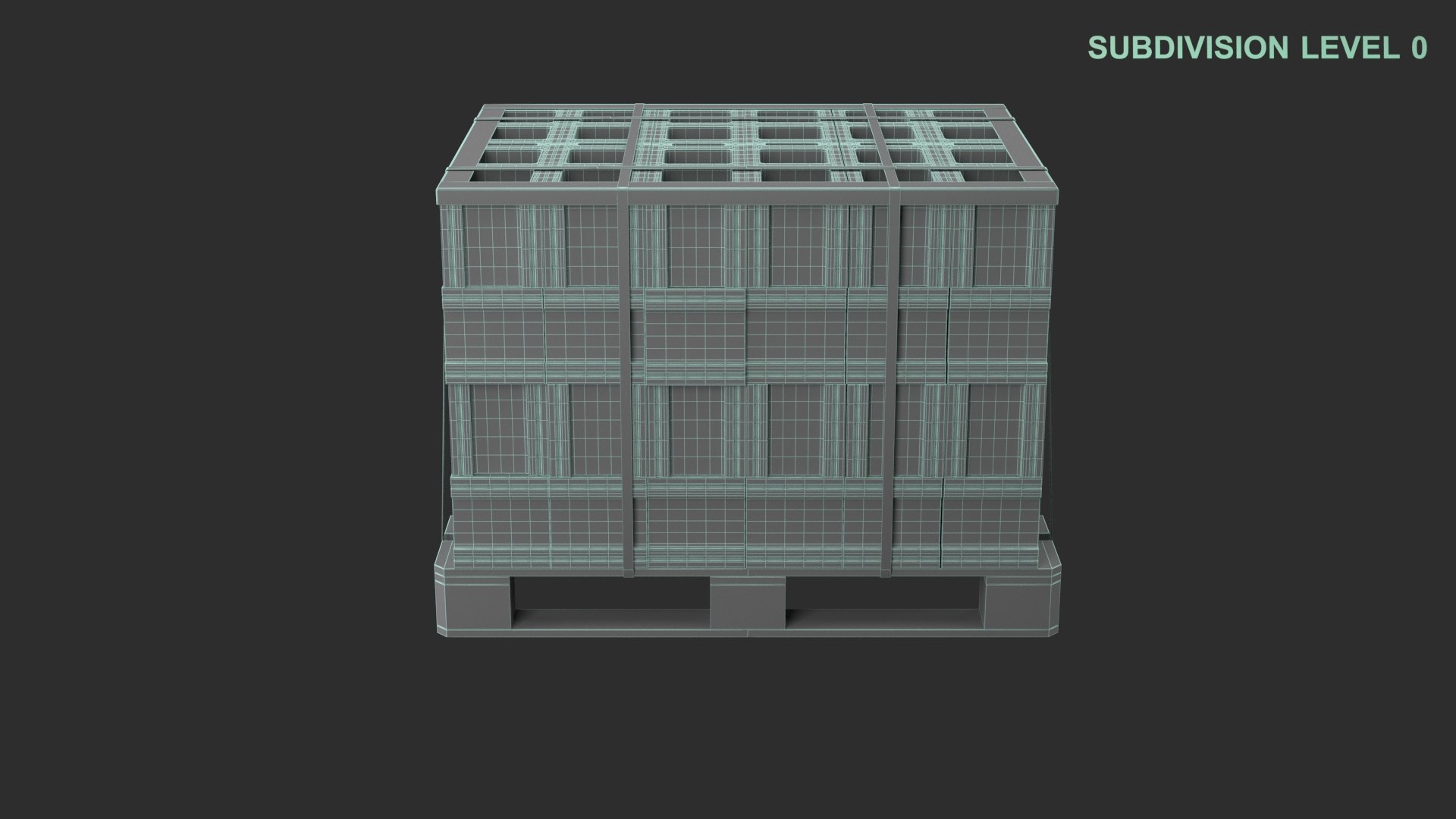 Cinder Block Pallet 3D - TurboSquid 2014359